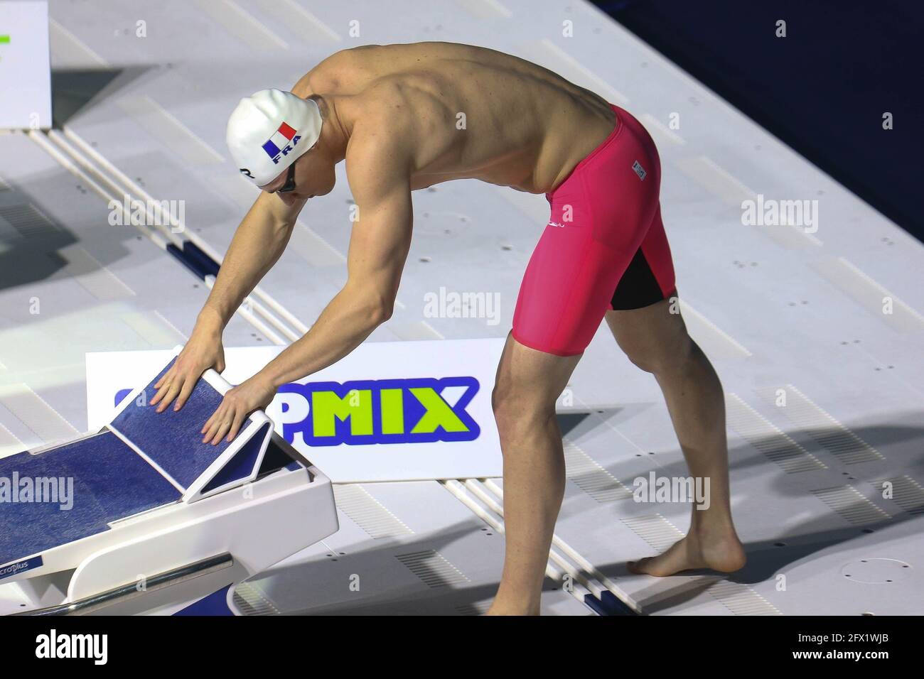 Maxime Grousset of France, Final 50 m Freestyle during the 2021 LEN ...