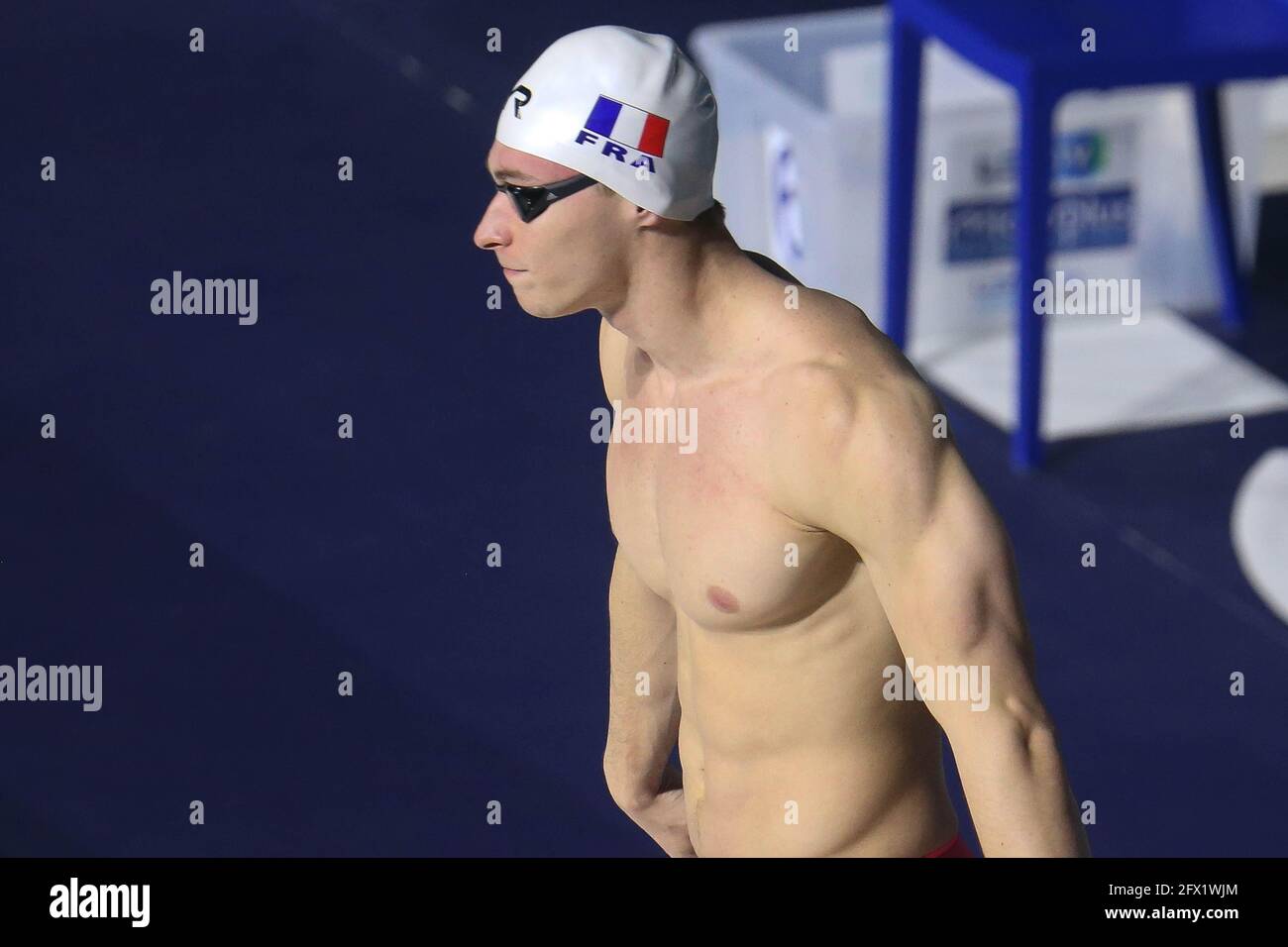 Maxime Grousset of France, Final 50 m Freestyle during the 2021 LEN ...