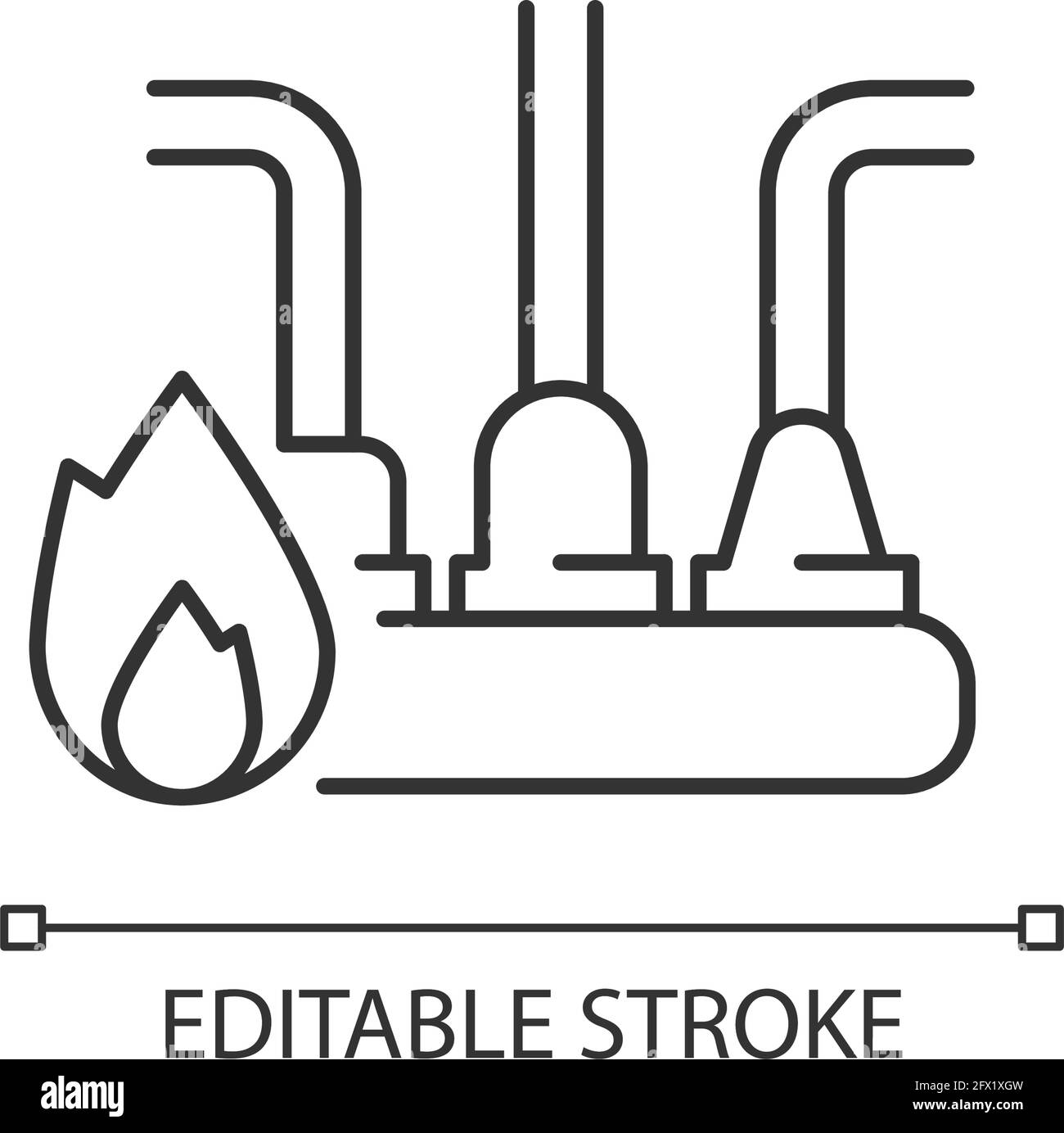 Circuit overload linear icon Stock Vector Image & Art - Alamy