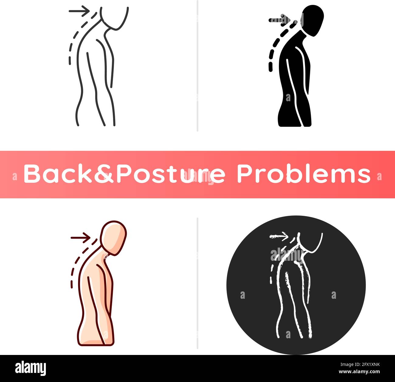 Forward head posture Stock Vector Images - Alamy
