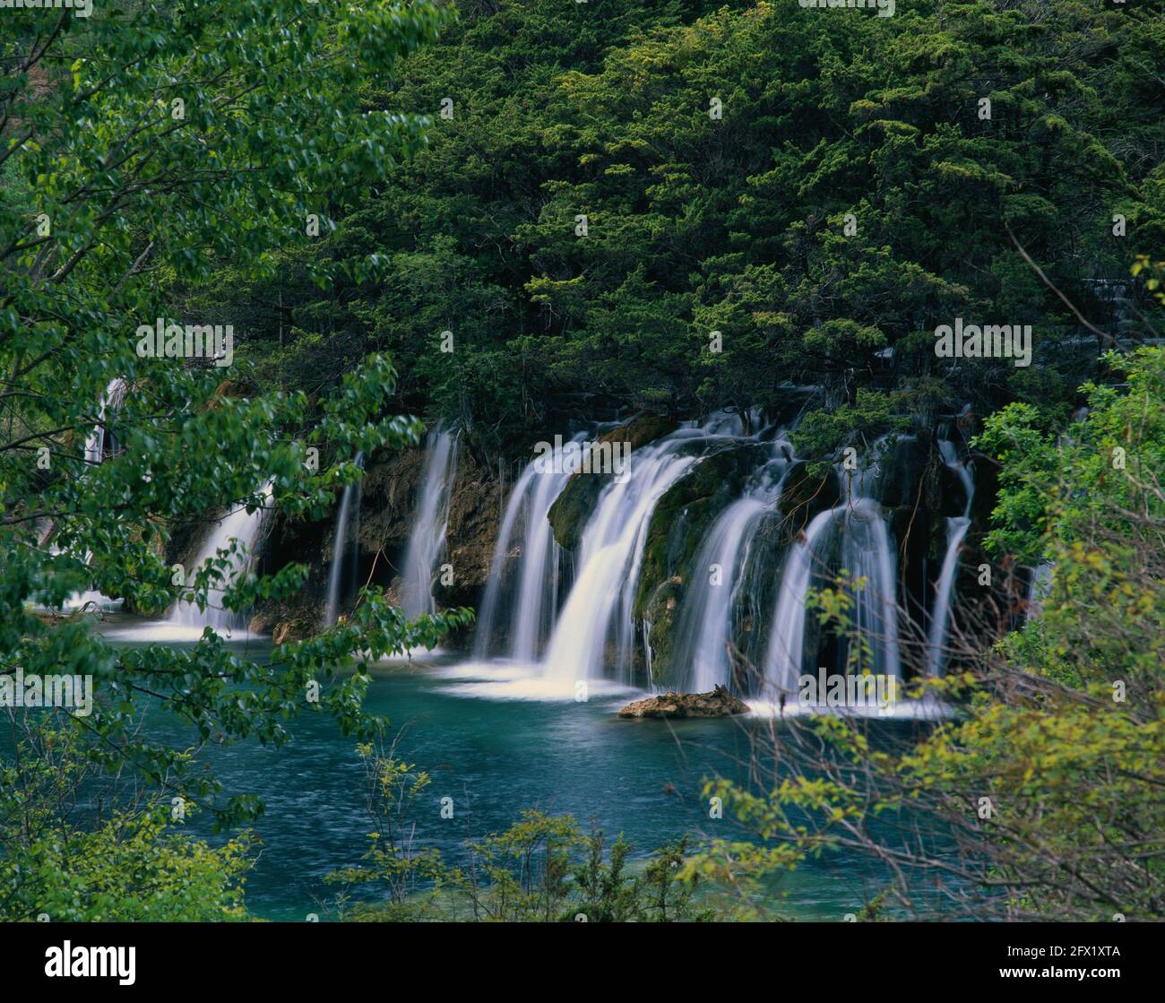 High-definition background map of high mountains and flowing water ...