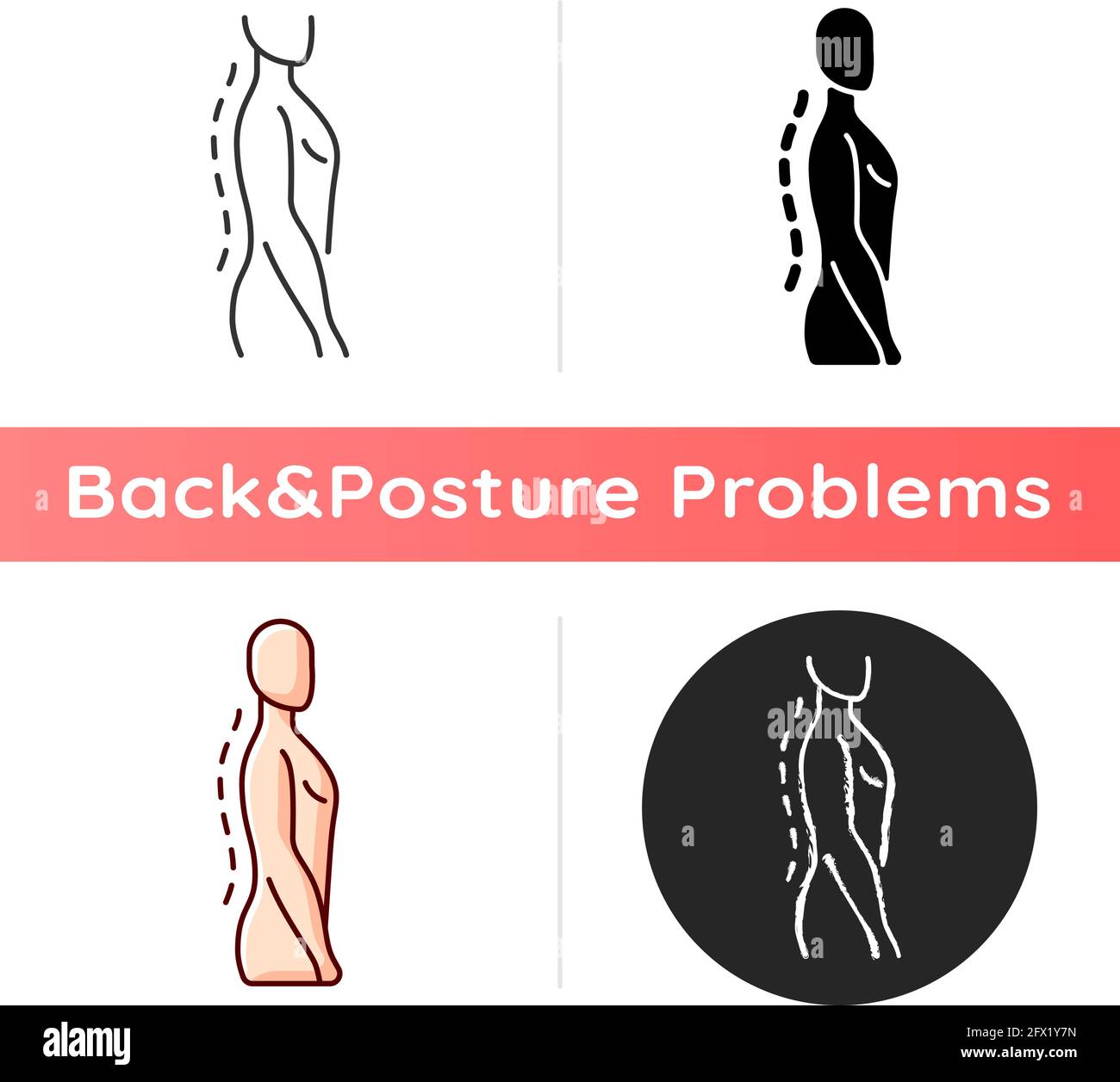 Standing posture correction icon Stock Vector Image & Art - Alamy