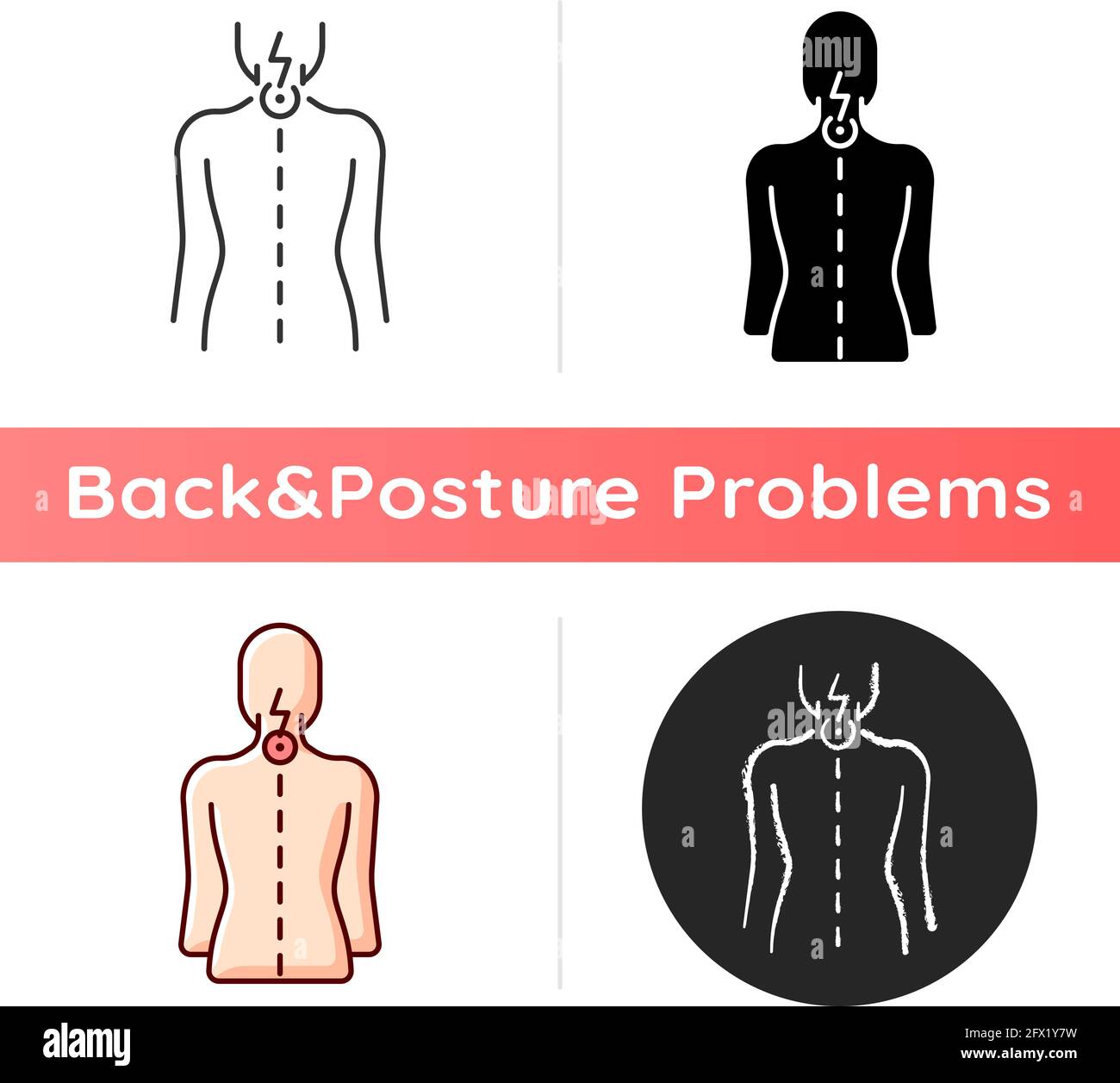 Neck pain icon Stock Vector Image & Art - Alamy