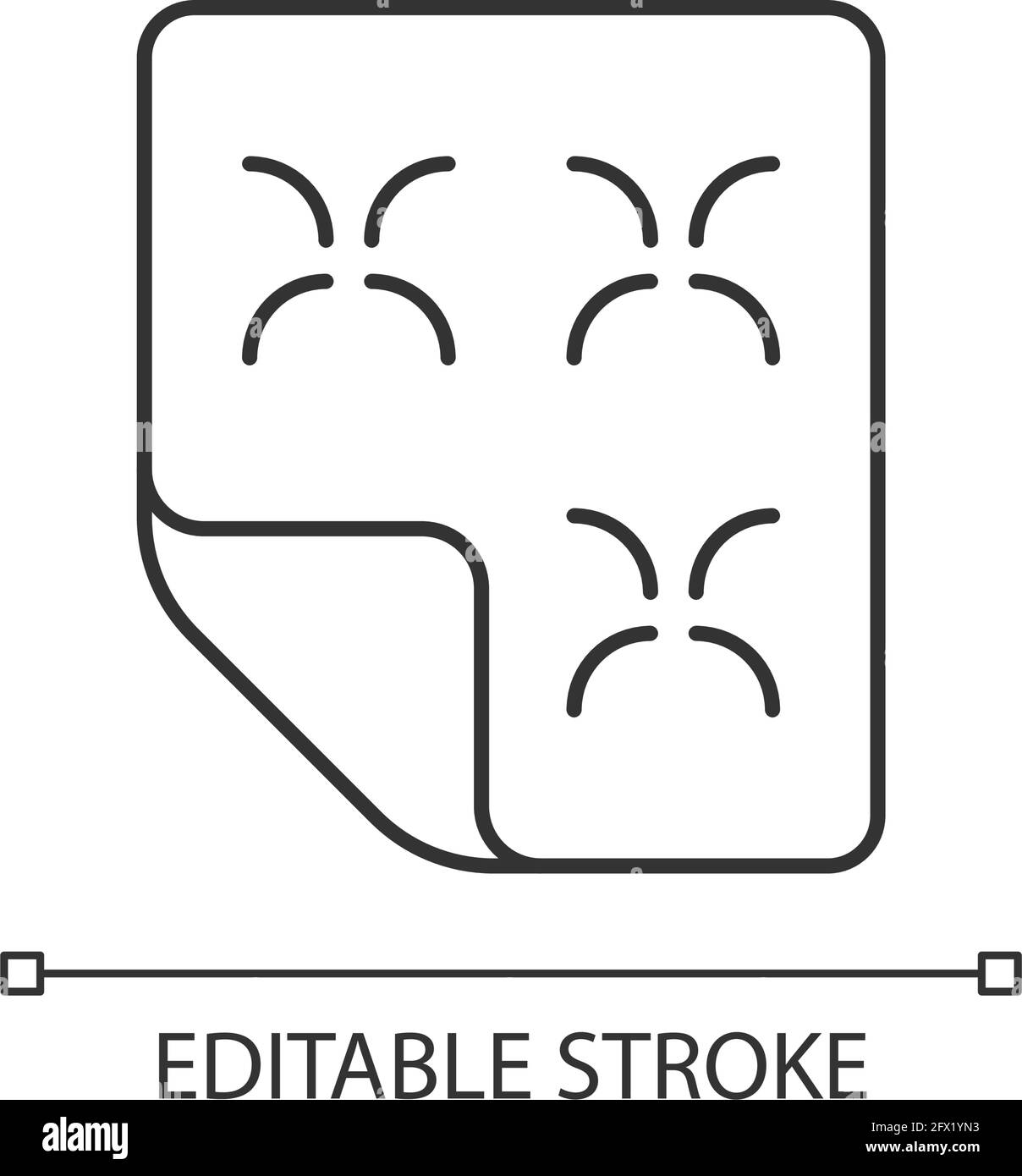 Duvet linear icon Stock Vector Image & Art - Alamy