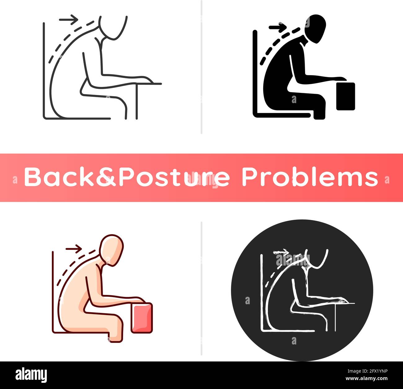 Forward tilted sitting position icon Stock Vector Image & Art - Alamy