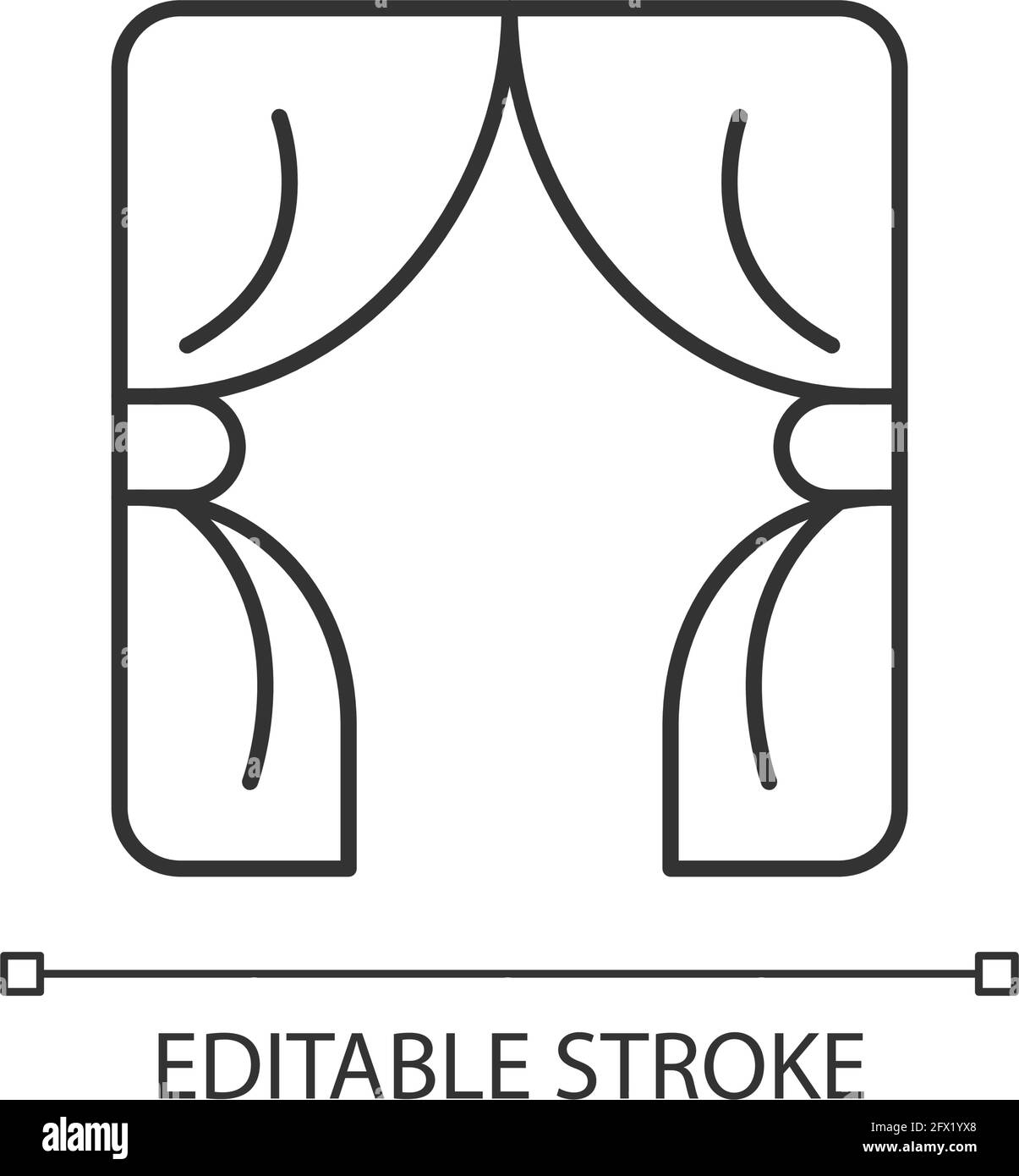 Window curtains open Black and White Stock Photos & Images - Alamy