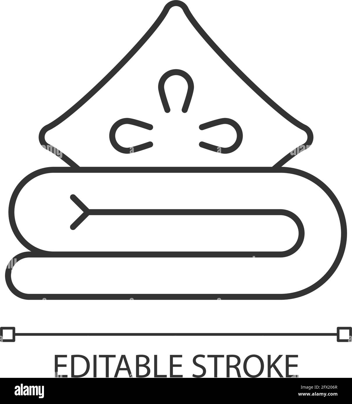 Bed linen linear icon Stock Vector Image & Art - Alamy