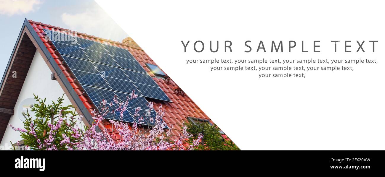 Solar roof panorama hi-res stock photography and images - Alamy