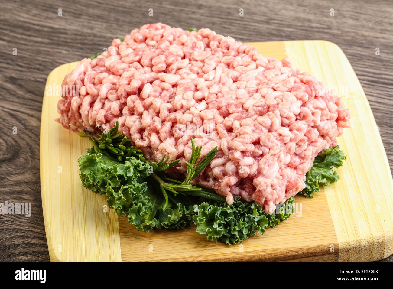 Raw fat pork minced meat for cooking Stock Photo - Alamy