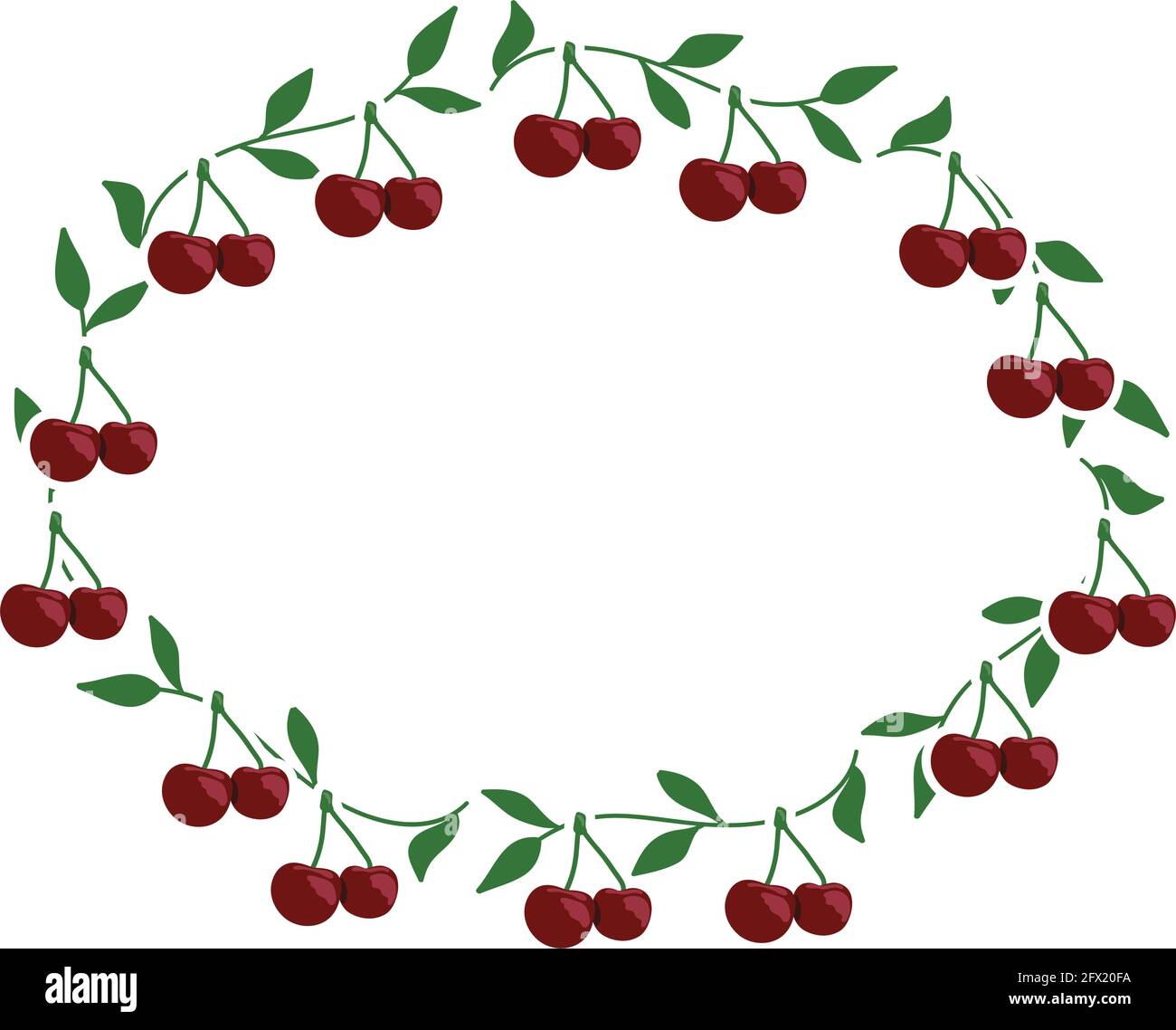 Cherry tree leaves Stock Vector Images - Alamy