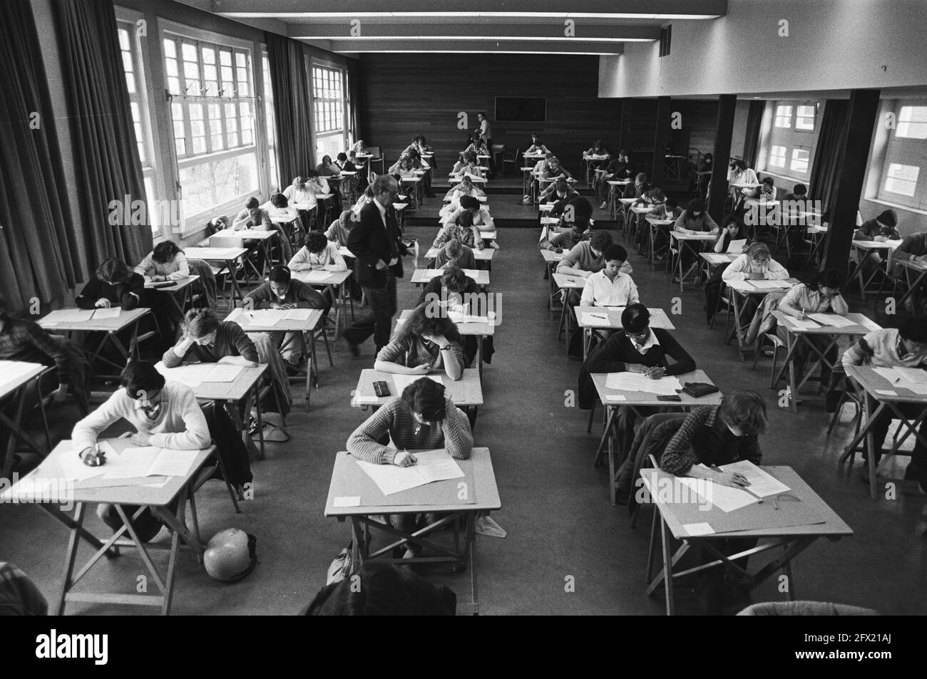 National high school final exams, final exam candidates at the Berlage ...