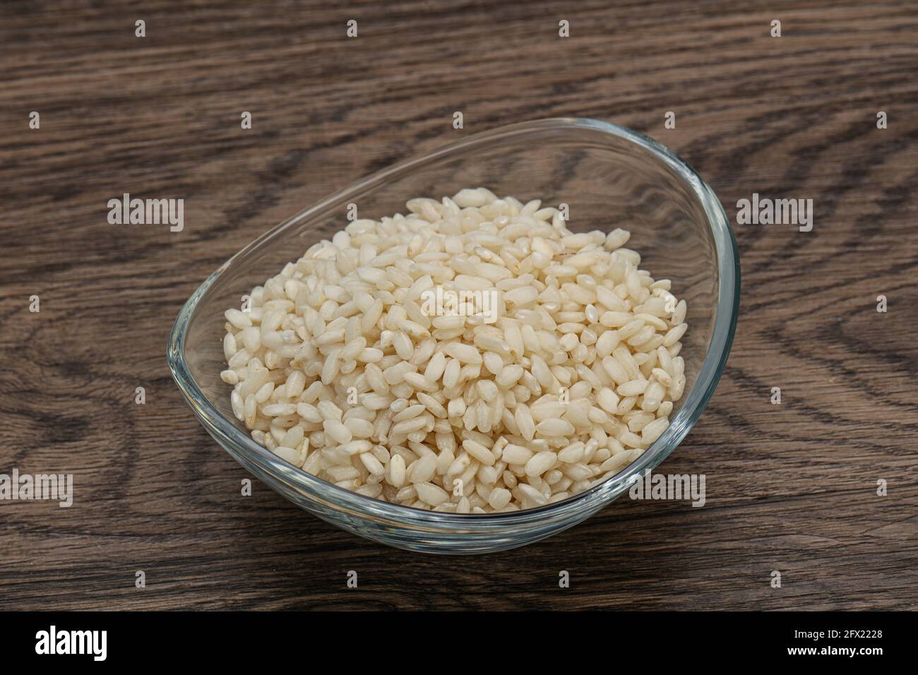 Raw Italian arborio rice for Risotto Stock Photo - Alamy
