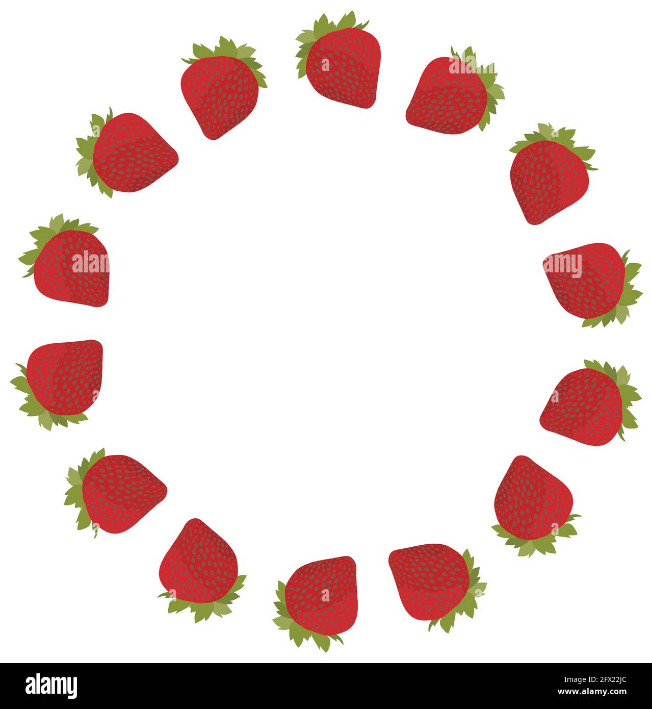 strawberry fruit isolated on white Stock Vector Image & Art - Alamy