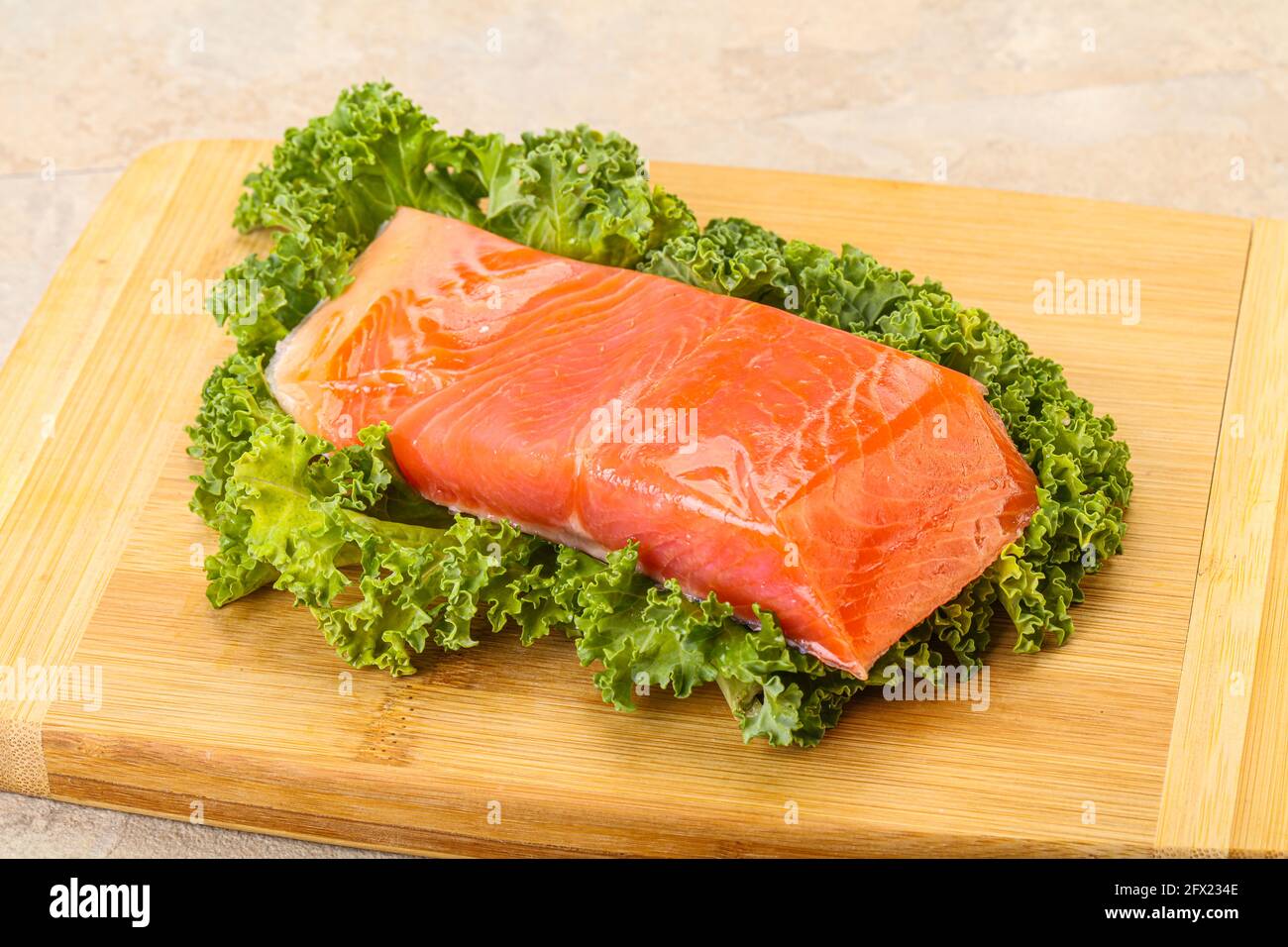Tasty Salmon fillet slice for cooking Stock Photo - Alamy