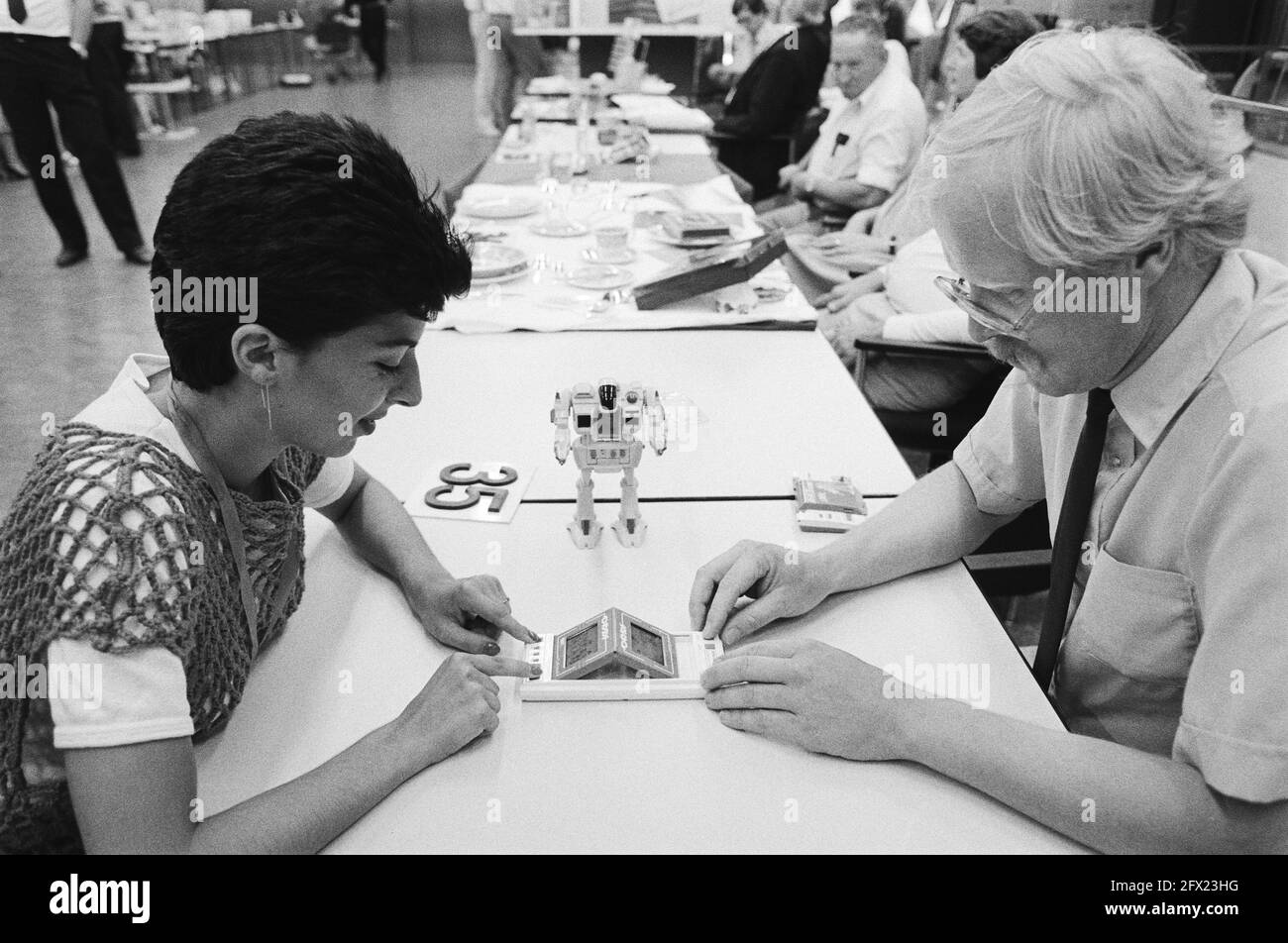 LCD computer game for two people, September 1, 1983, computer games ...