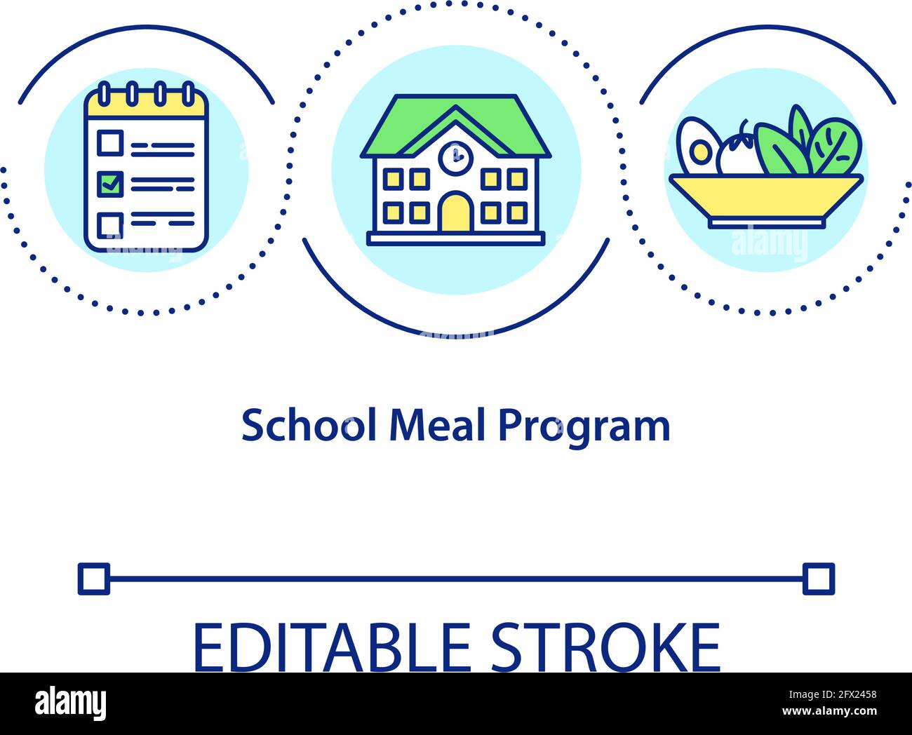 School meal program Stock Vector Images - Alamy