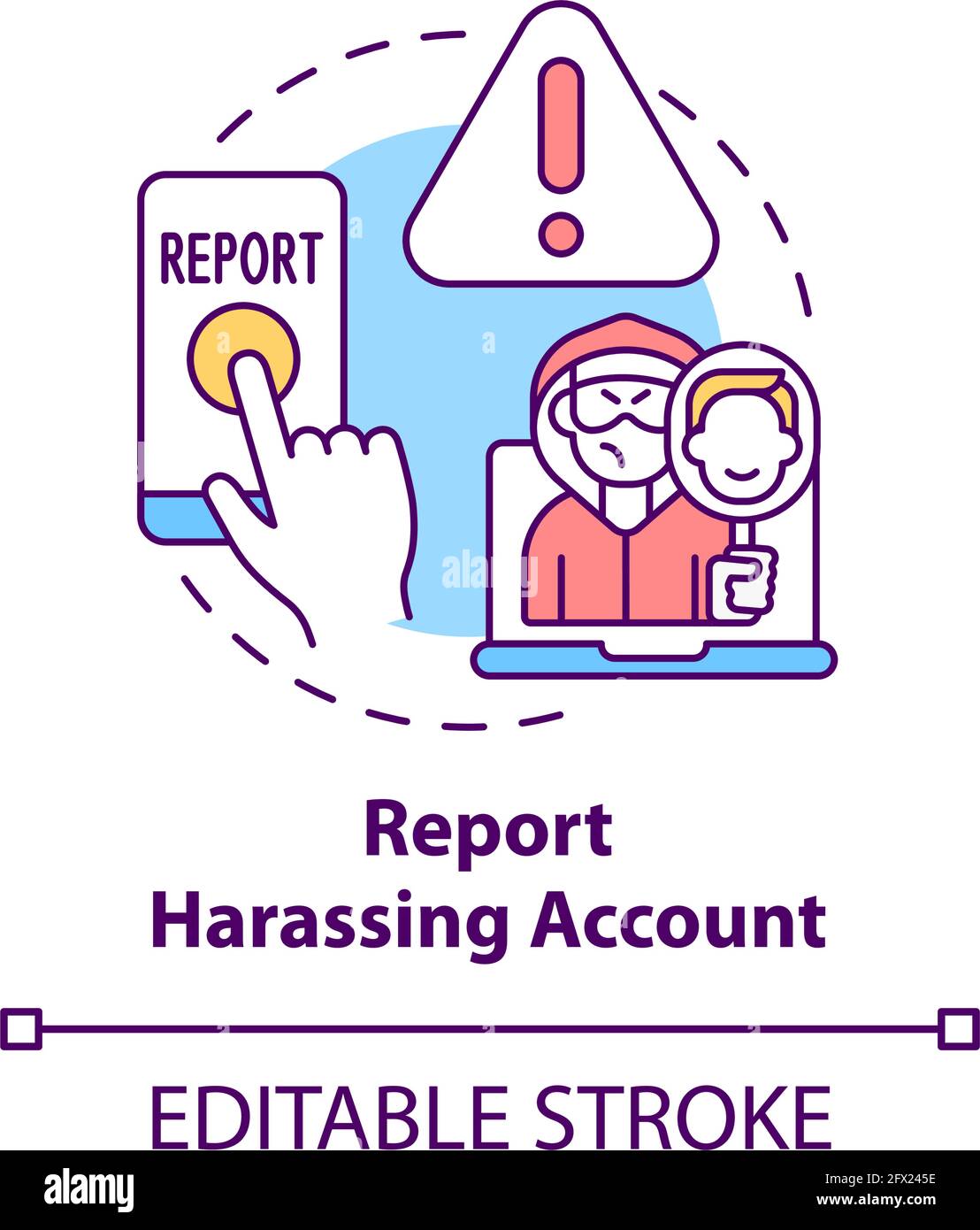 Harassing Stock Vector Images - Alamy