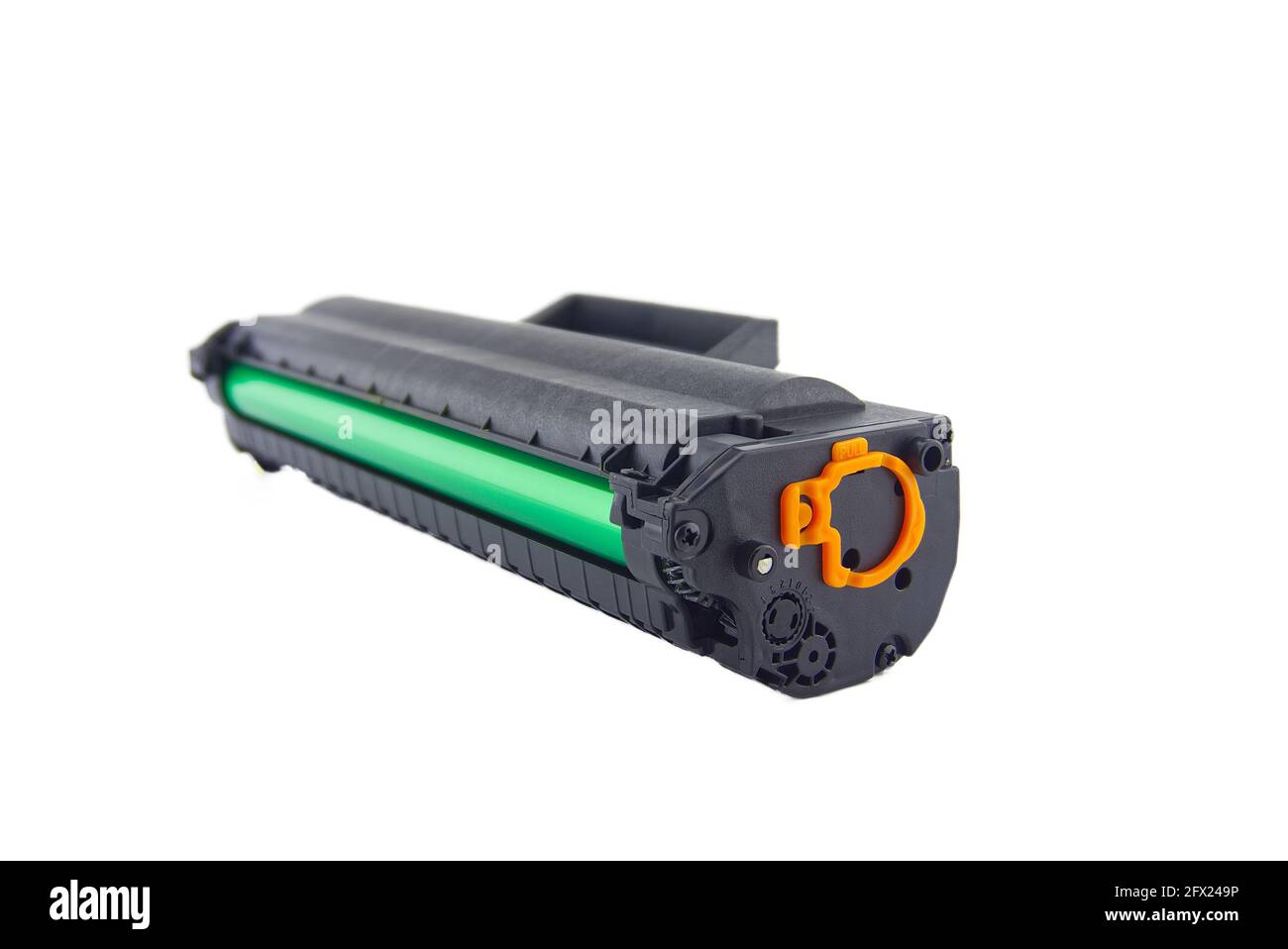 Laser printer toner cartridge isolated on white background Stock Photo ...
