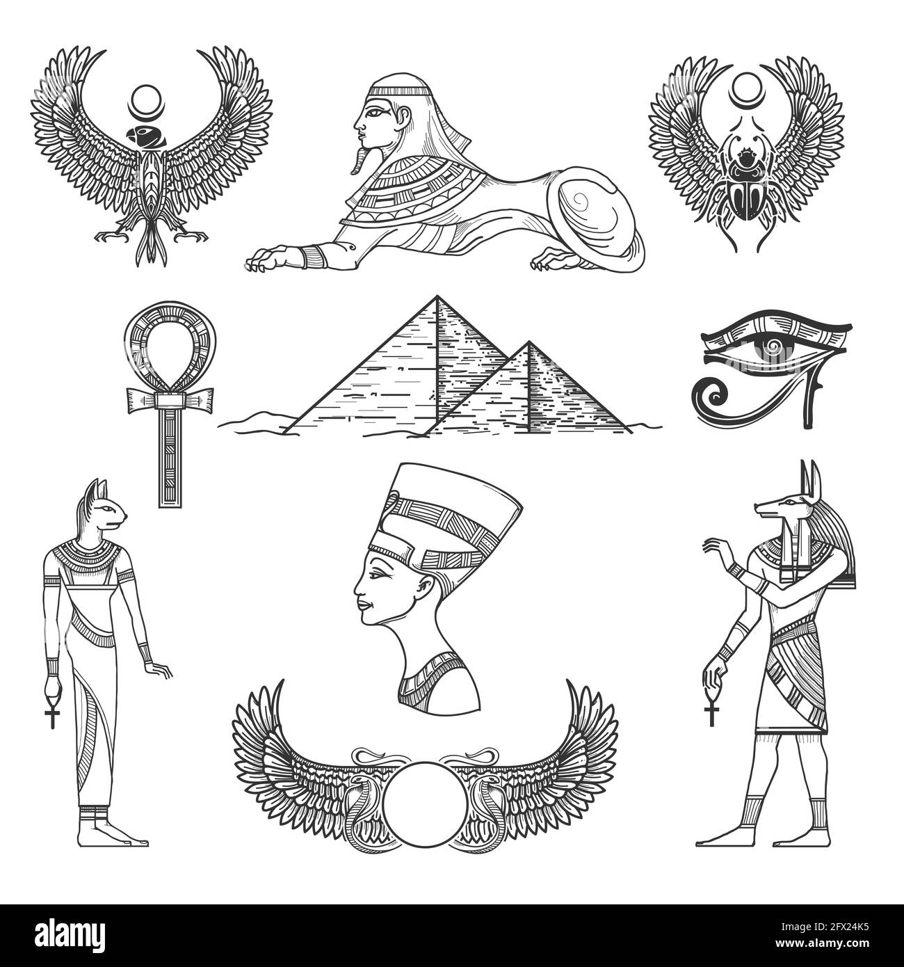Egyptian Pyramid Vector Vectors High Resolution Stock Photography and ...