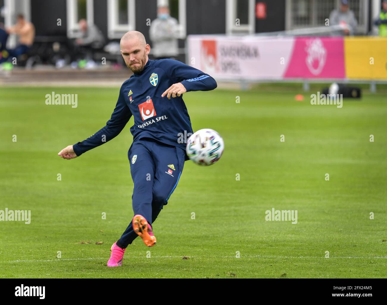 Sweden's defender Marcus Danielson attends a training session on May 25 ...