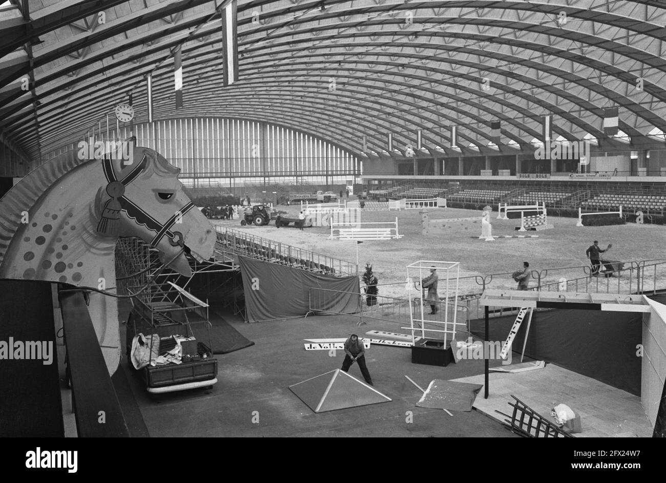 Concours Hippique in the RAI, overview large jumping field, October 25 ...