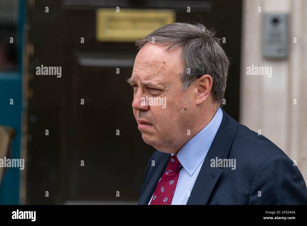 London, UK. 25th May, 2021. Lord (Nigel) Dodds and Sir Jeffery ...
