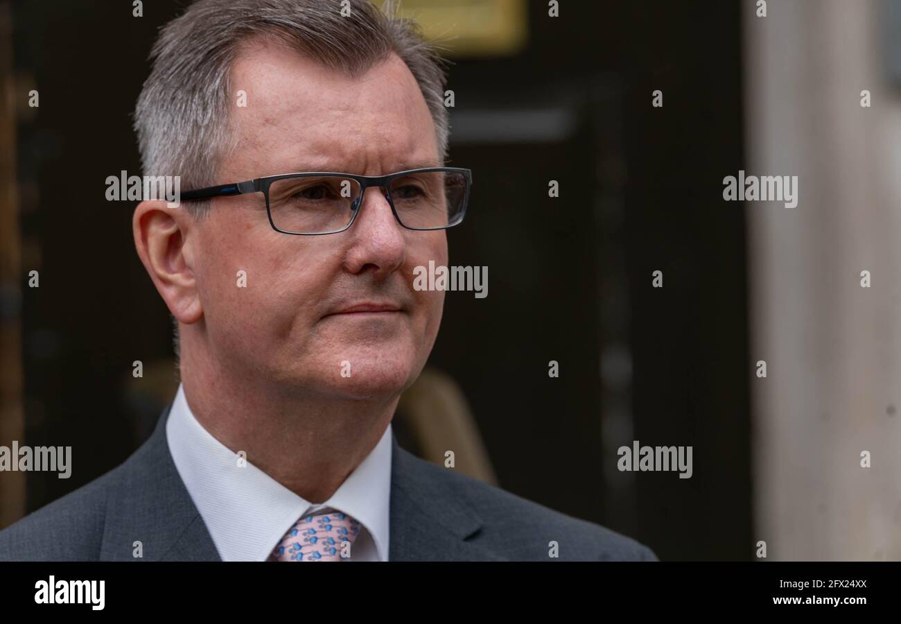 London, UK. 25th May, 2021. Lord (Nigel) Dodds and Sir Jeffery ...