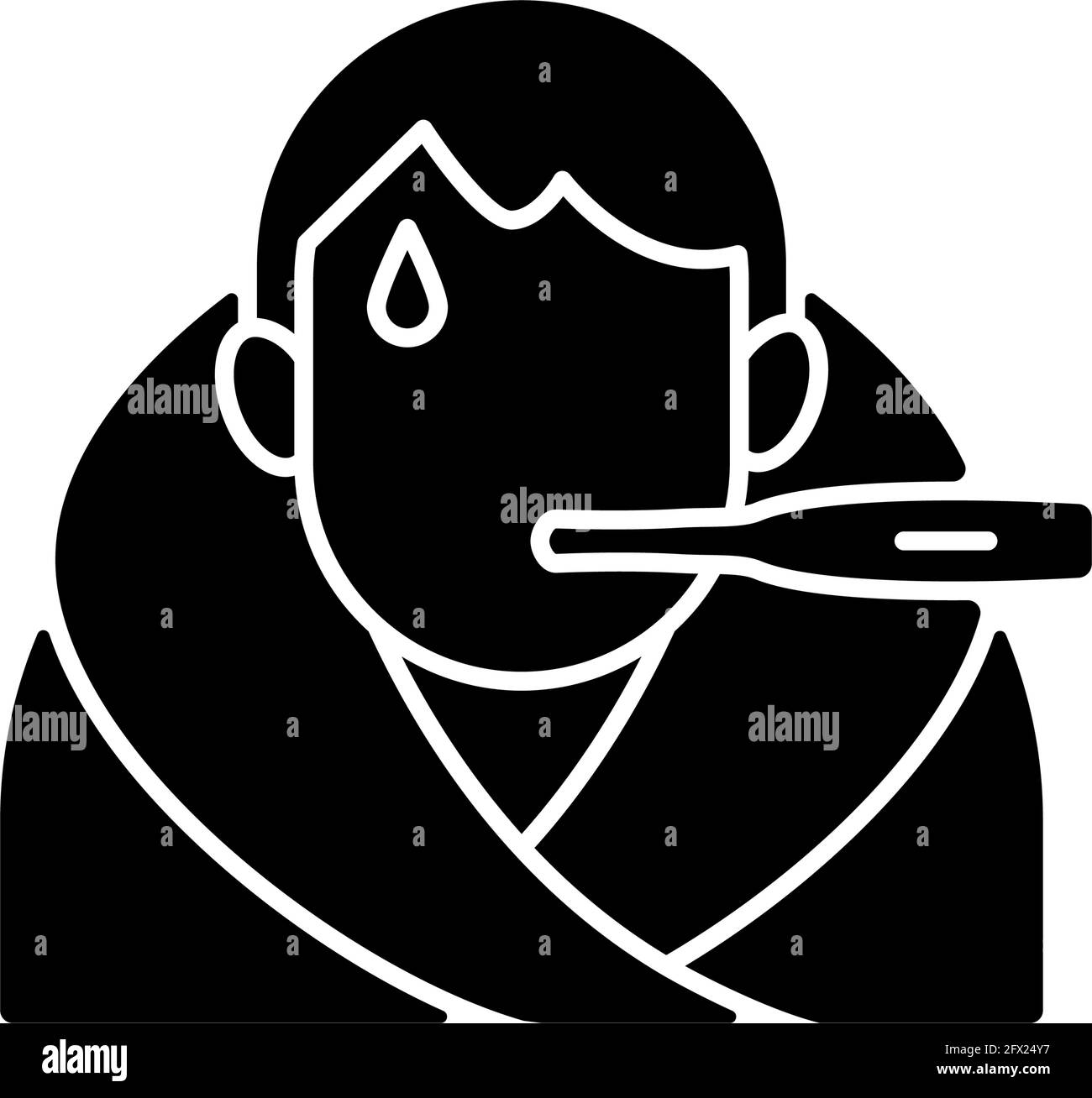 Fever black glyph icon Stock Vector Image & Art - Alamy