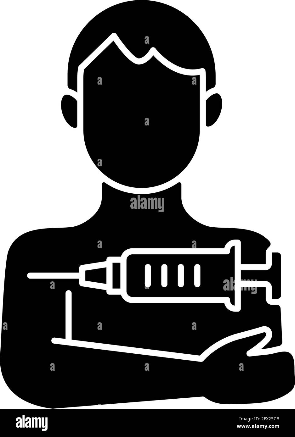 Injection in arm icon hi-res stock photography and images - Alamy
