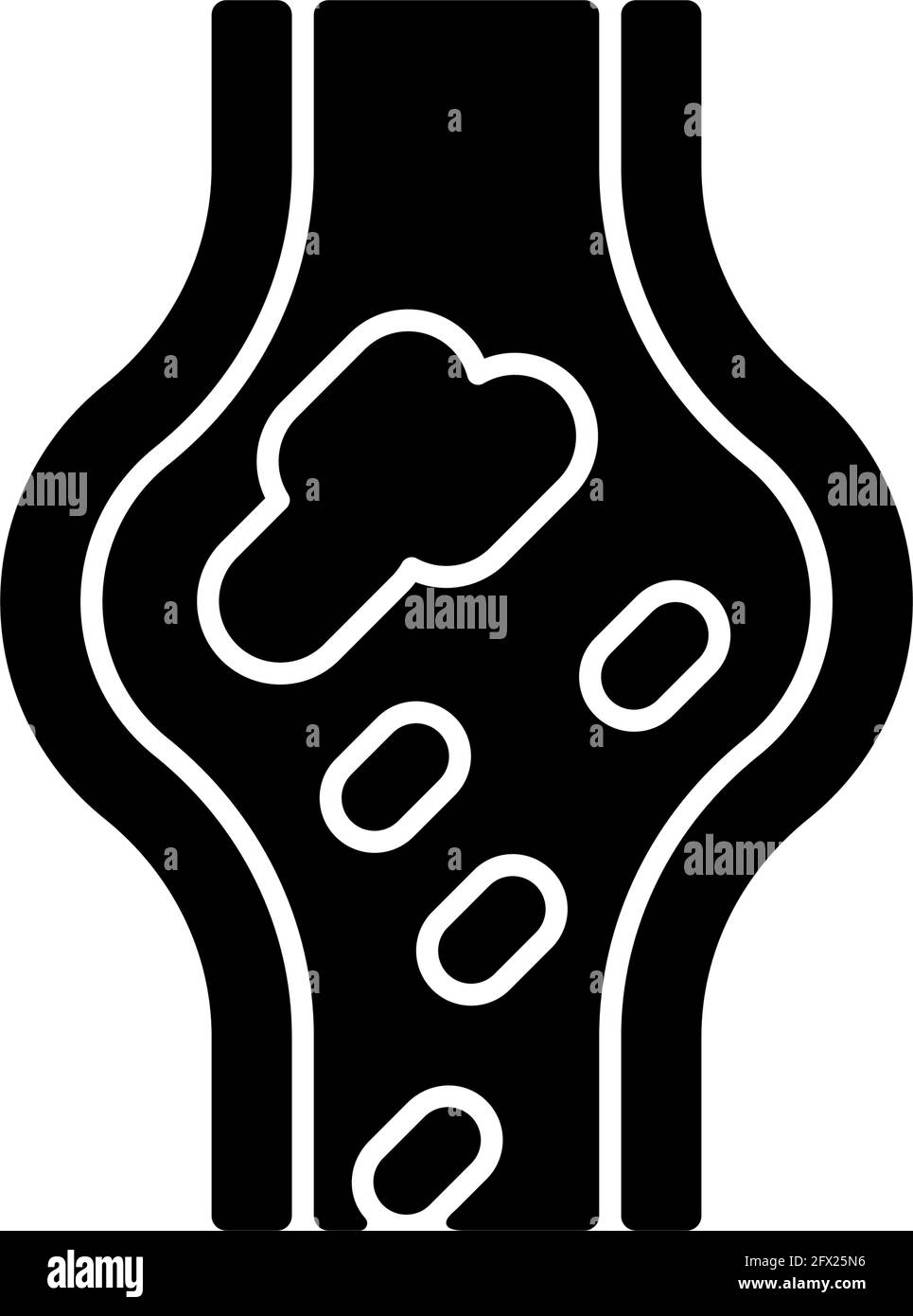 Blood clots black glyph icon Stock Vector Image & Art - Alamy