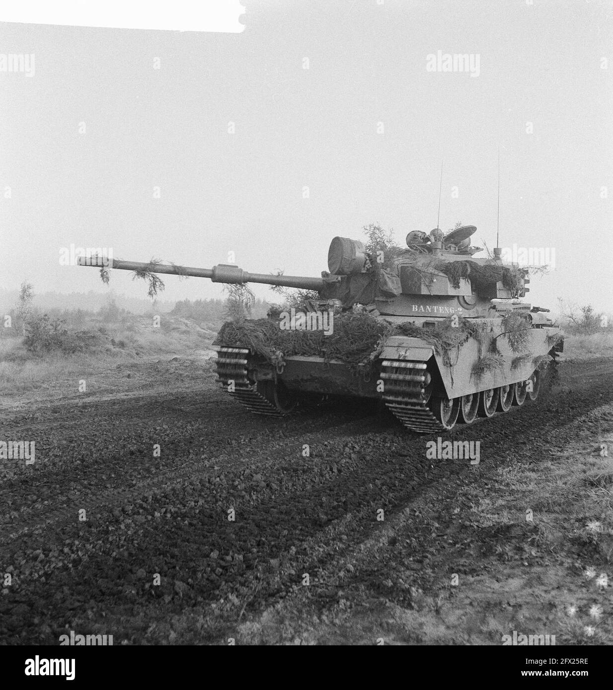Army exercise in Germany. Centurion tanks on the march, October 12 ...