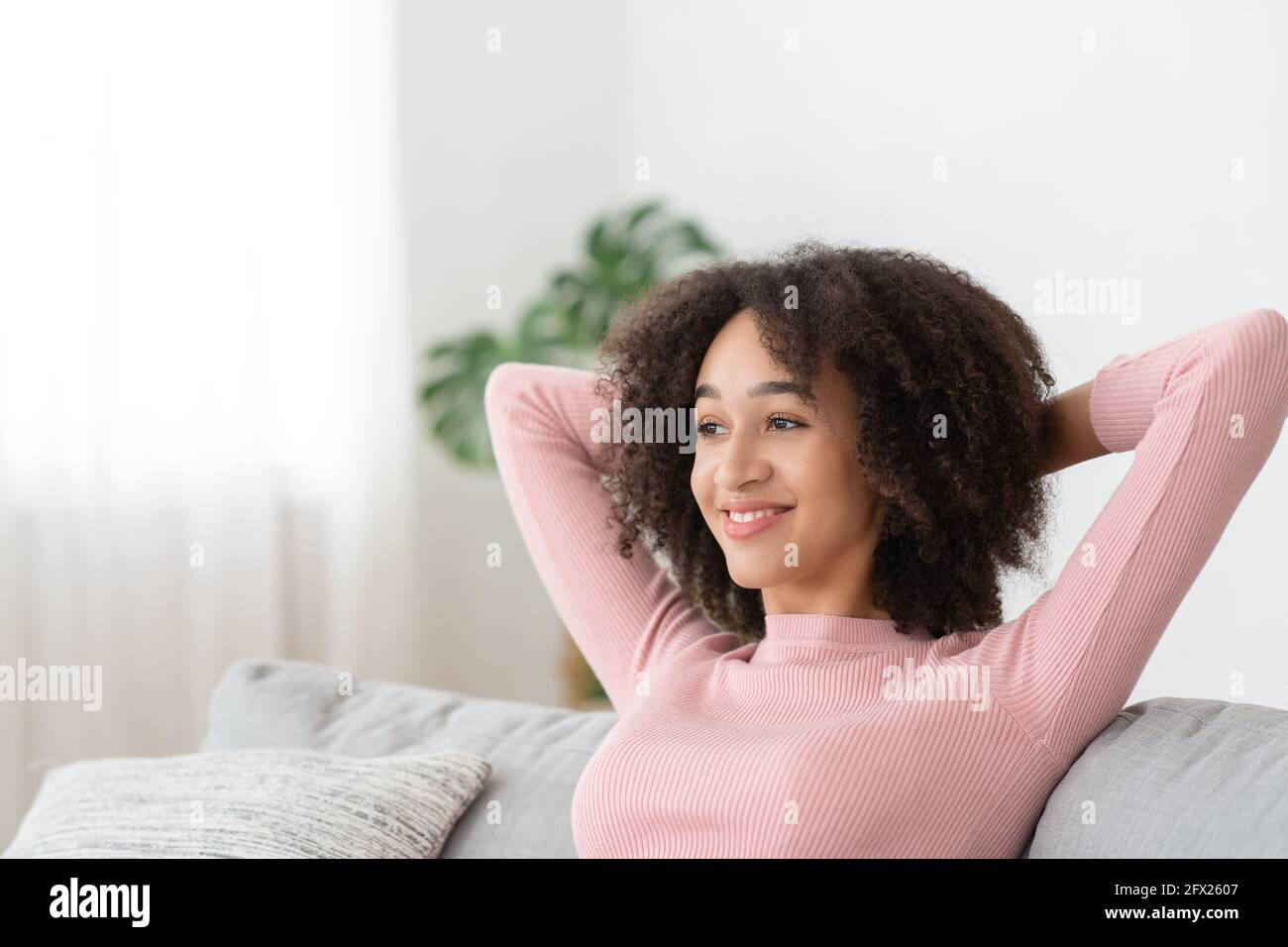 Rest and rest at home alone, free time and weekends Stock Photo - Alamy