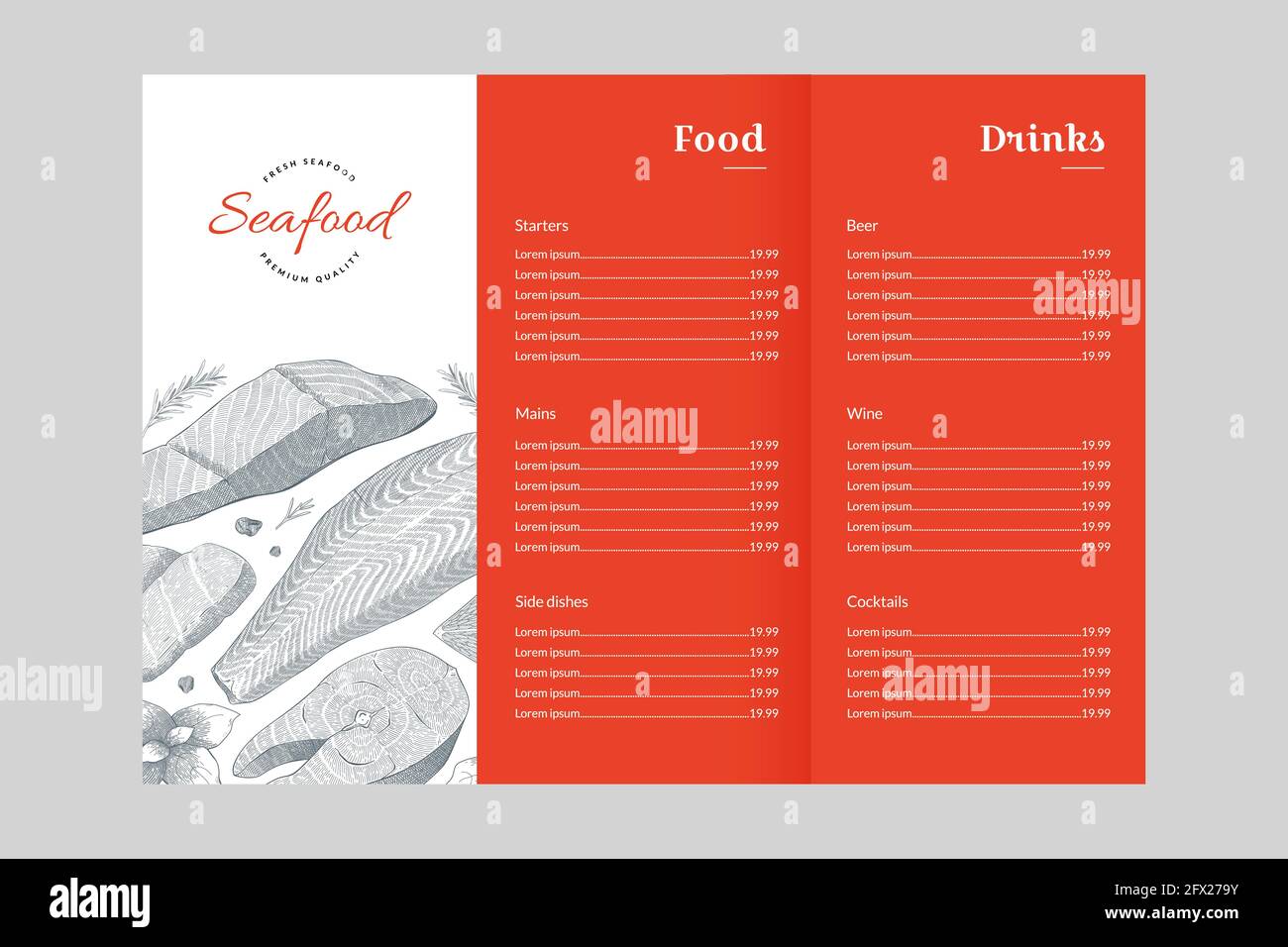 Fish design for printing Stock Vector Images - Alamy