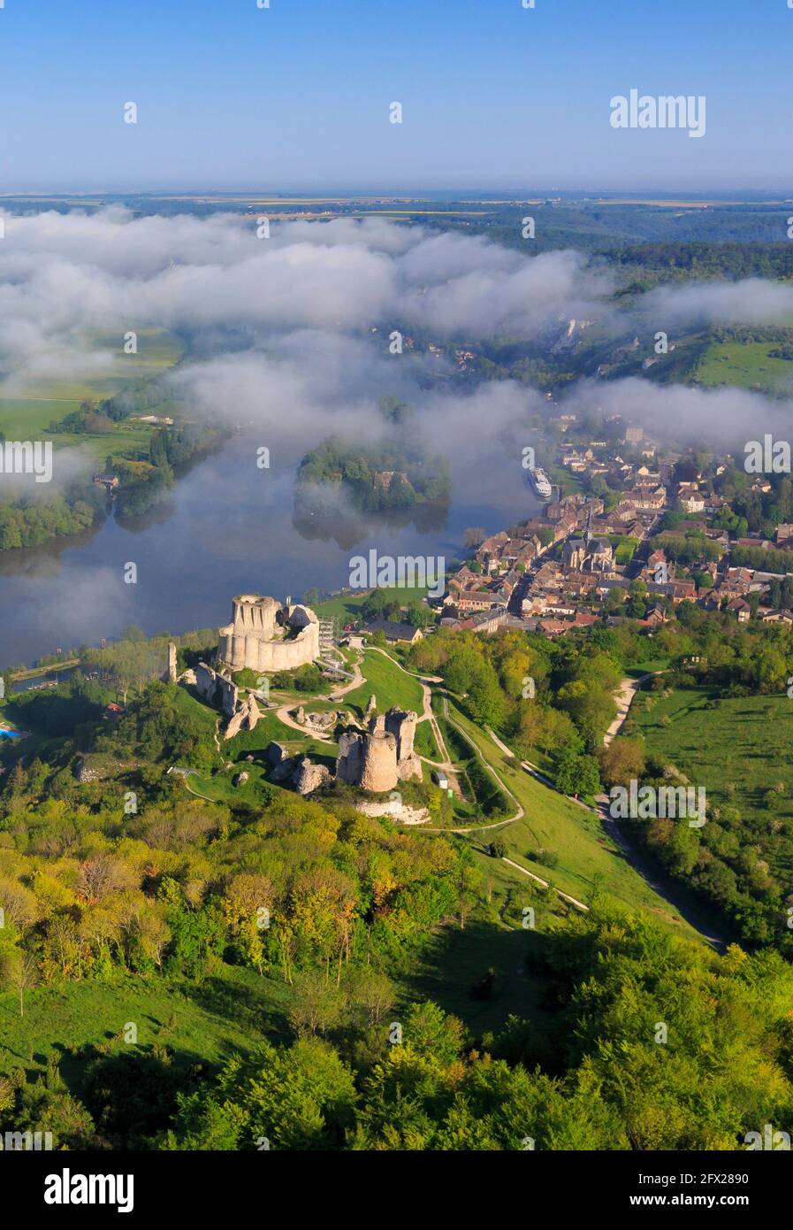 Normandy chateau gaillard hi-res stock photography and images - Alamy