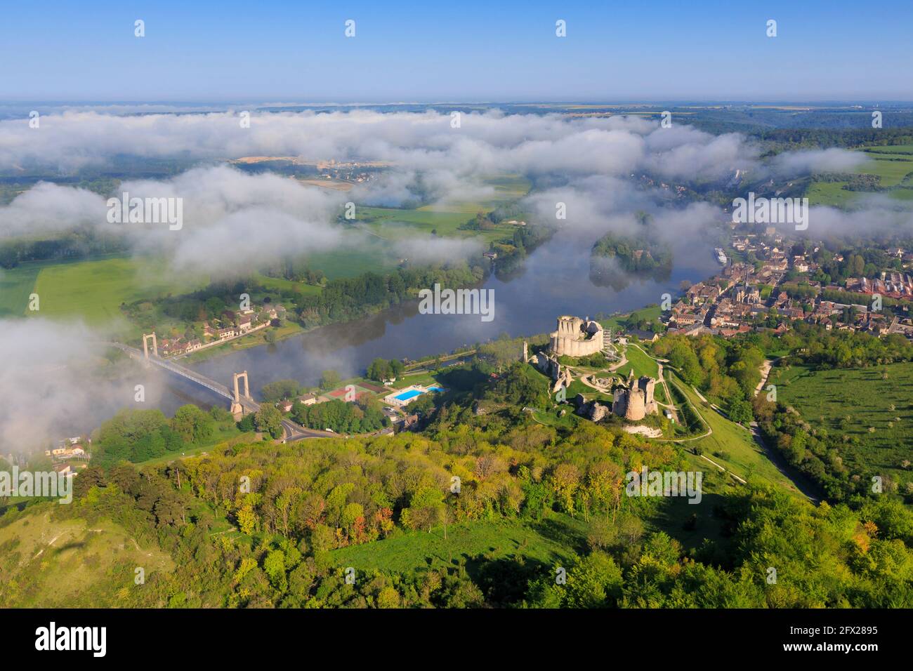 Normandy chateau gaillard hi-res stock photography and images - Alamy