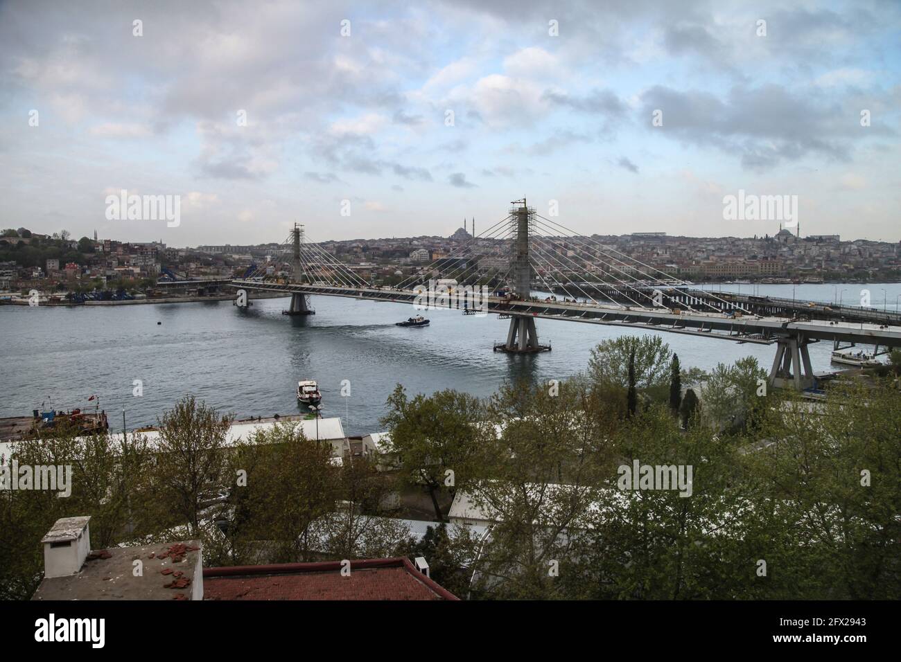 Turkey, Istanbul, the Golden Horn, Haliç, is an inlet of the Bosphorus ...