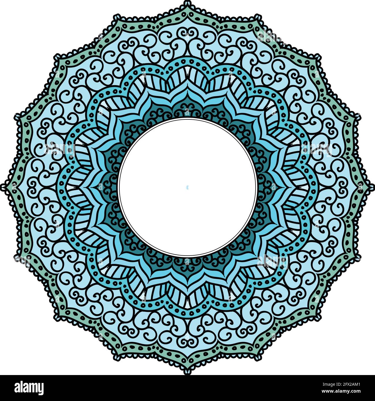 Mandala. Circular figure representing the universe in Hindu and ...