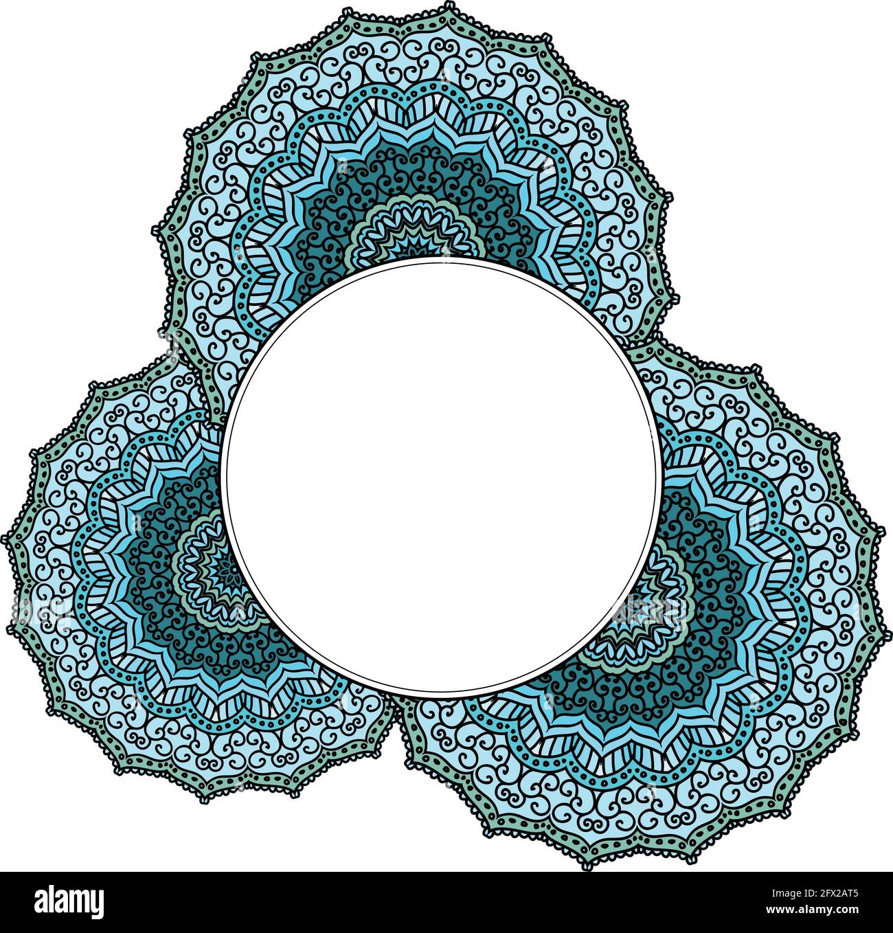 Mandala. Circular figure representing the universe in Hindu and ...