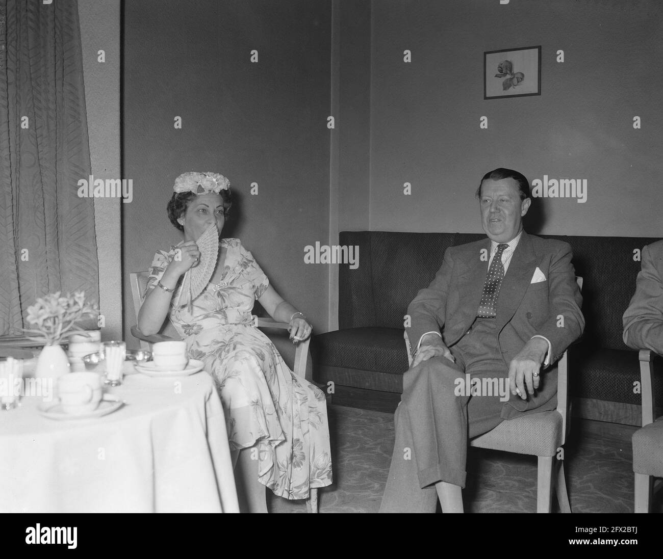 Lord and Lady Russell in the Netherlands, 9 July 1957, The Netherlands ...