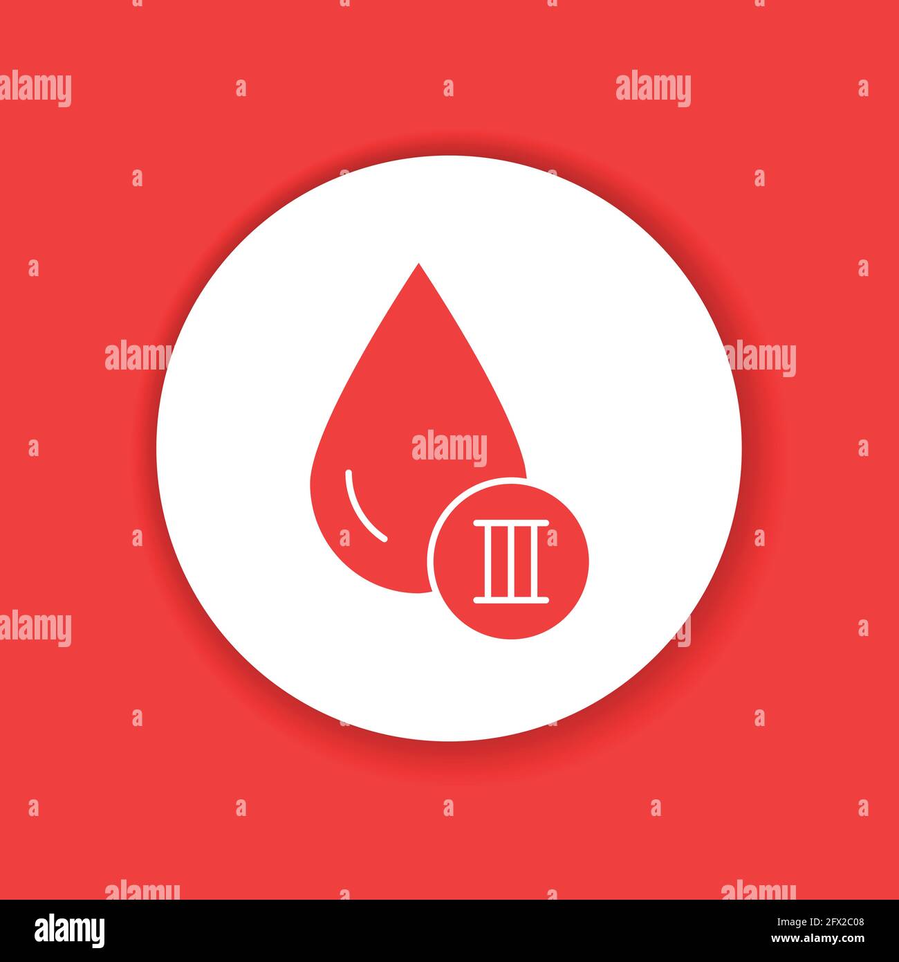 3 blood group color glyph icon. Donation, charity concept. Blood ...