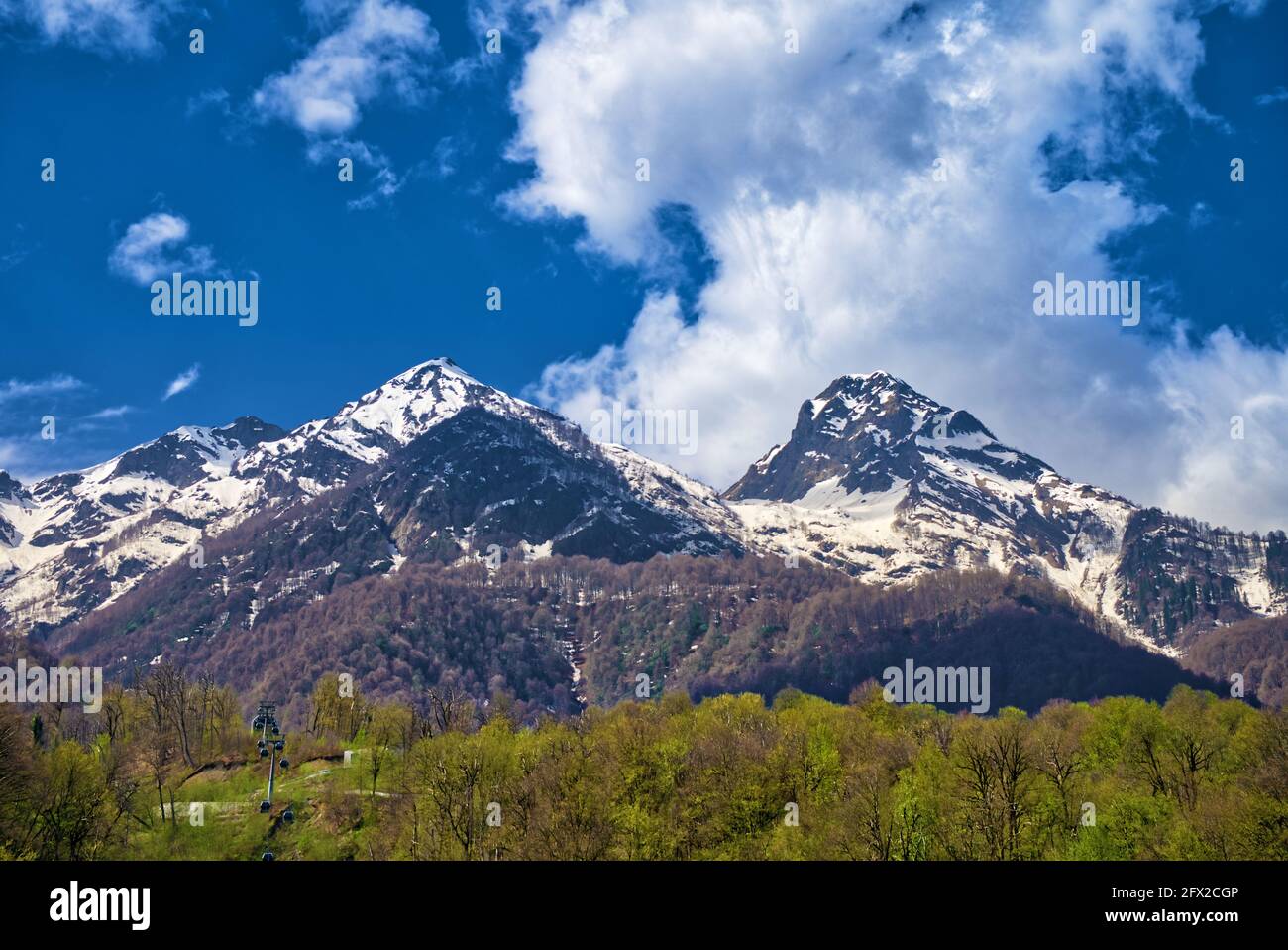 Mountain landscape. High in the mountains. Extreme tourism. Climbing ...
