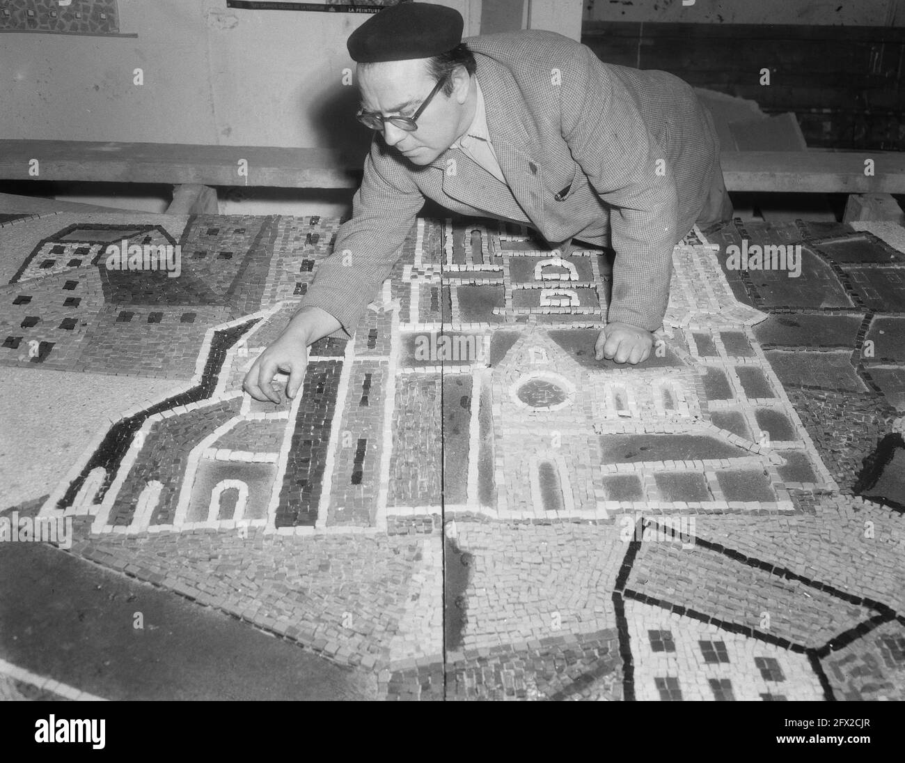 Louis van roode creates enormous mosaic hi-res stock photography and ...