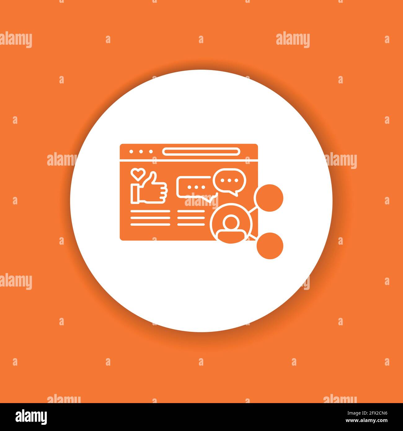 SMM colorful color glyph icon. Social Media Marketing sign. Content ...