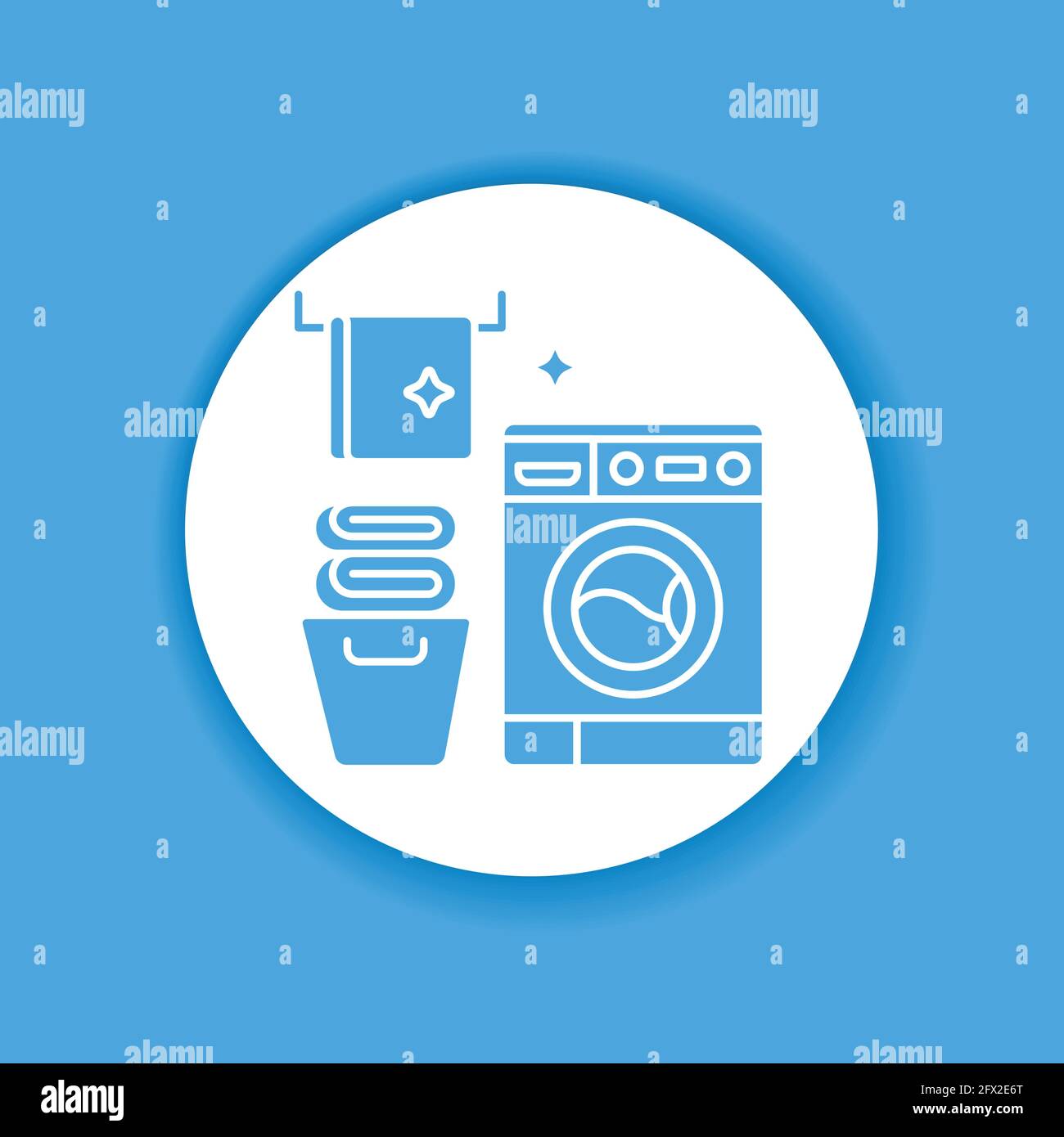 Laundry room color glyph icon. Hotel amenities sign. Cleaning service ...