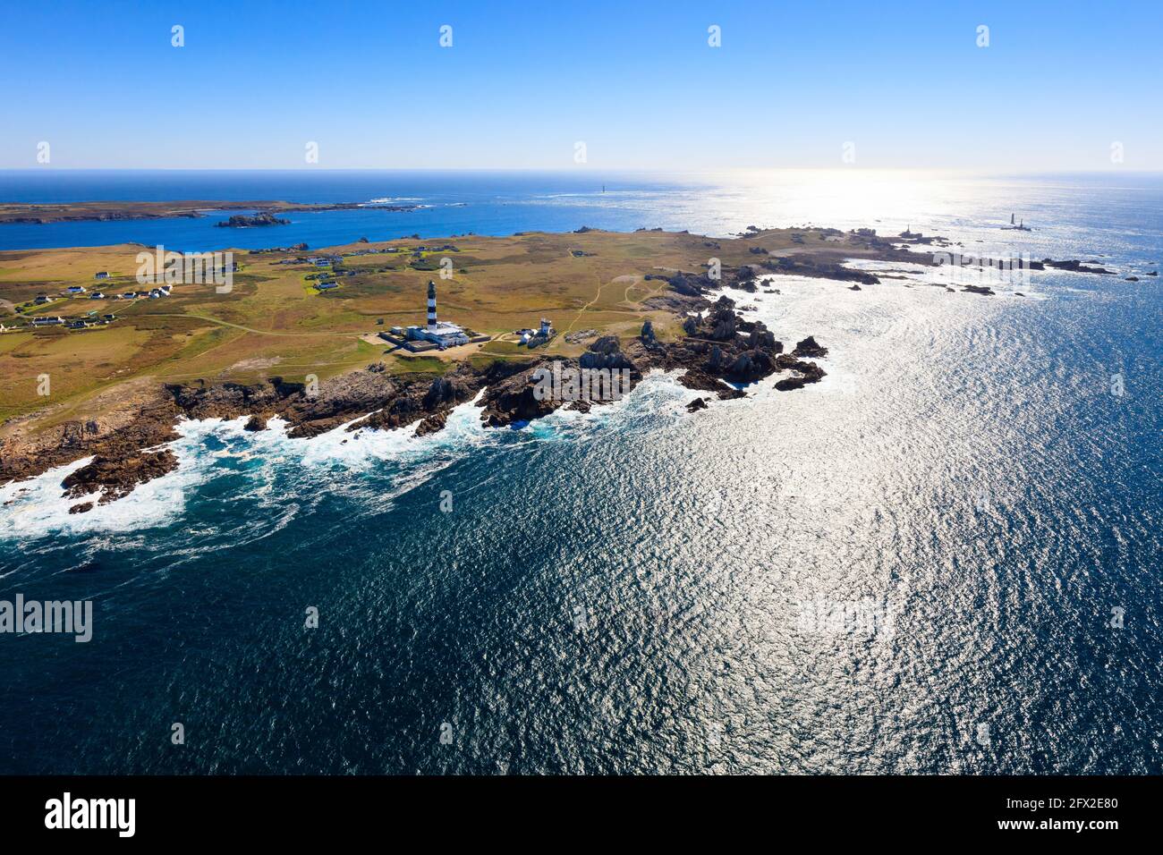 Coast at the lighthouse creach hi-res stock photography and images - Alamy