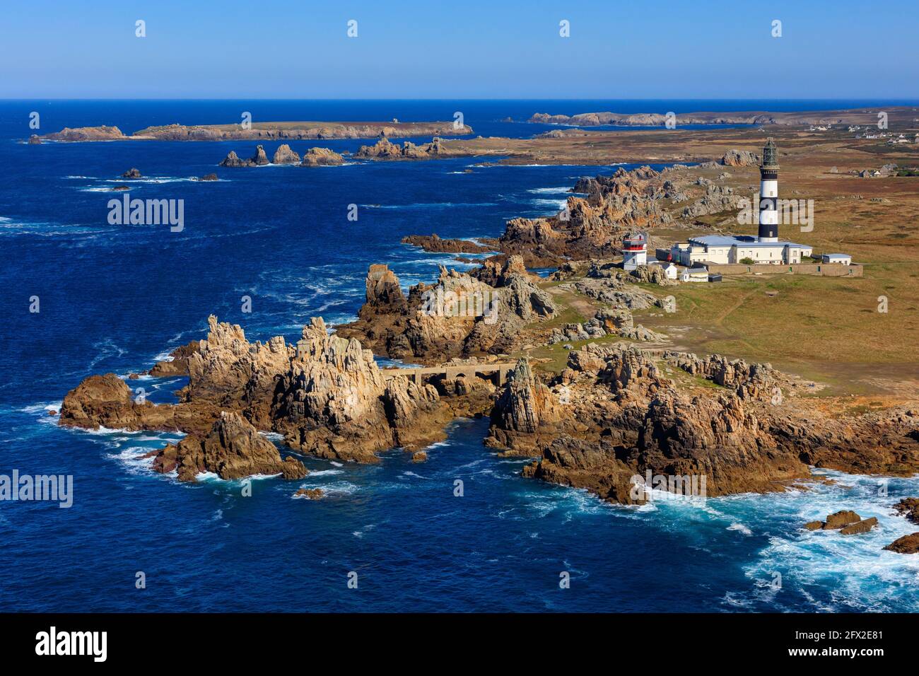 Coast at the lighthouse creach hi-res stock photography and images - Alamy