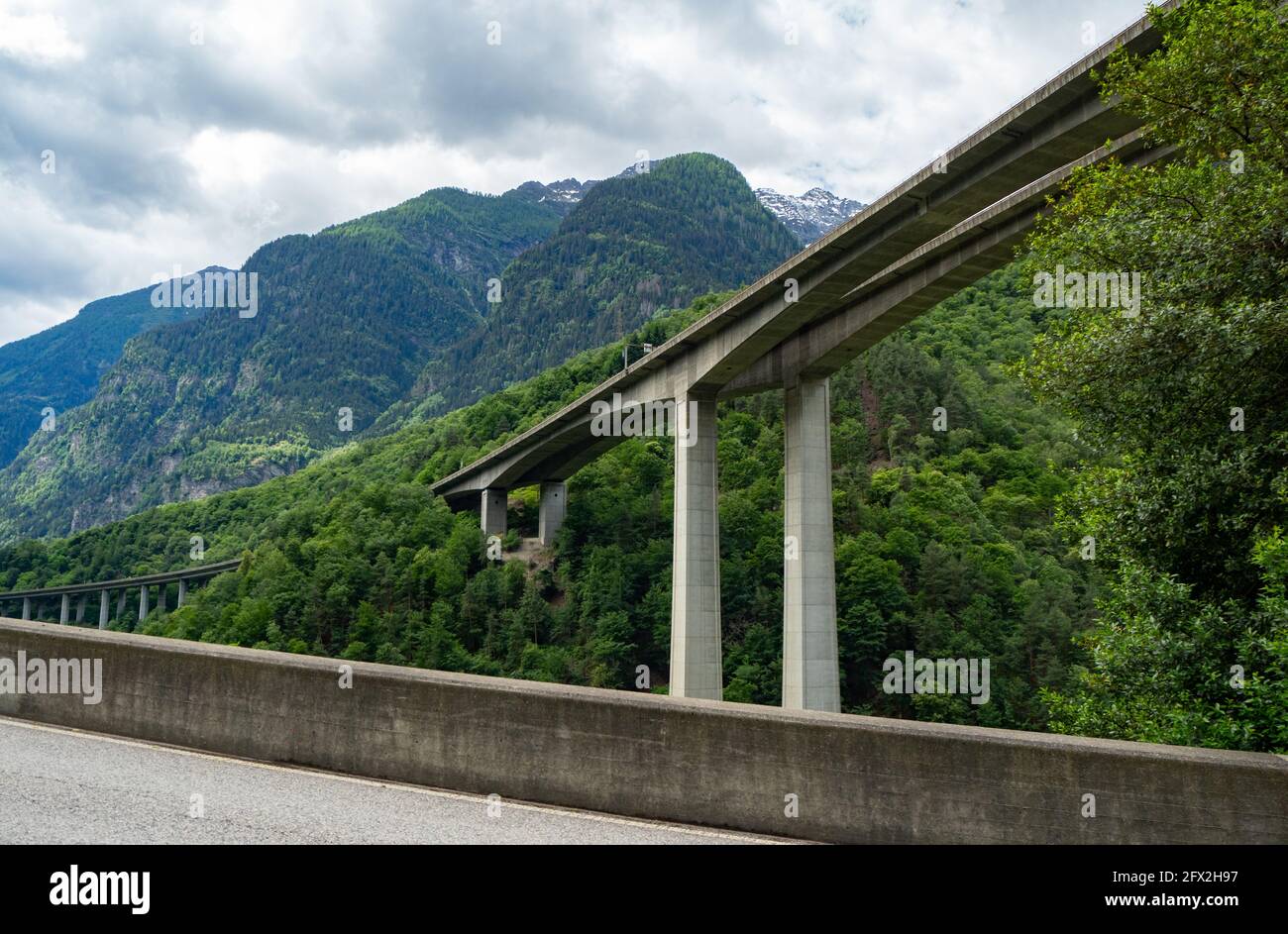 Bridge Swiss Alps