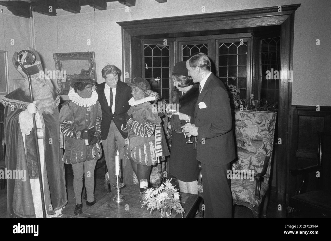 Princess Beatrix, Prince Claus, Danny Kaye and Sinterklaas with his ...