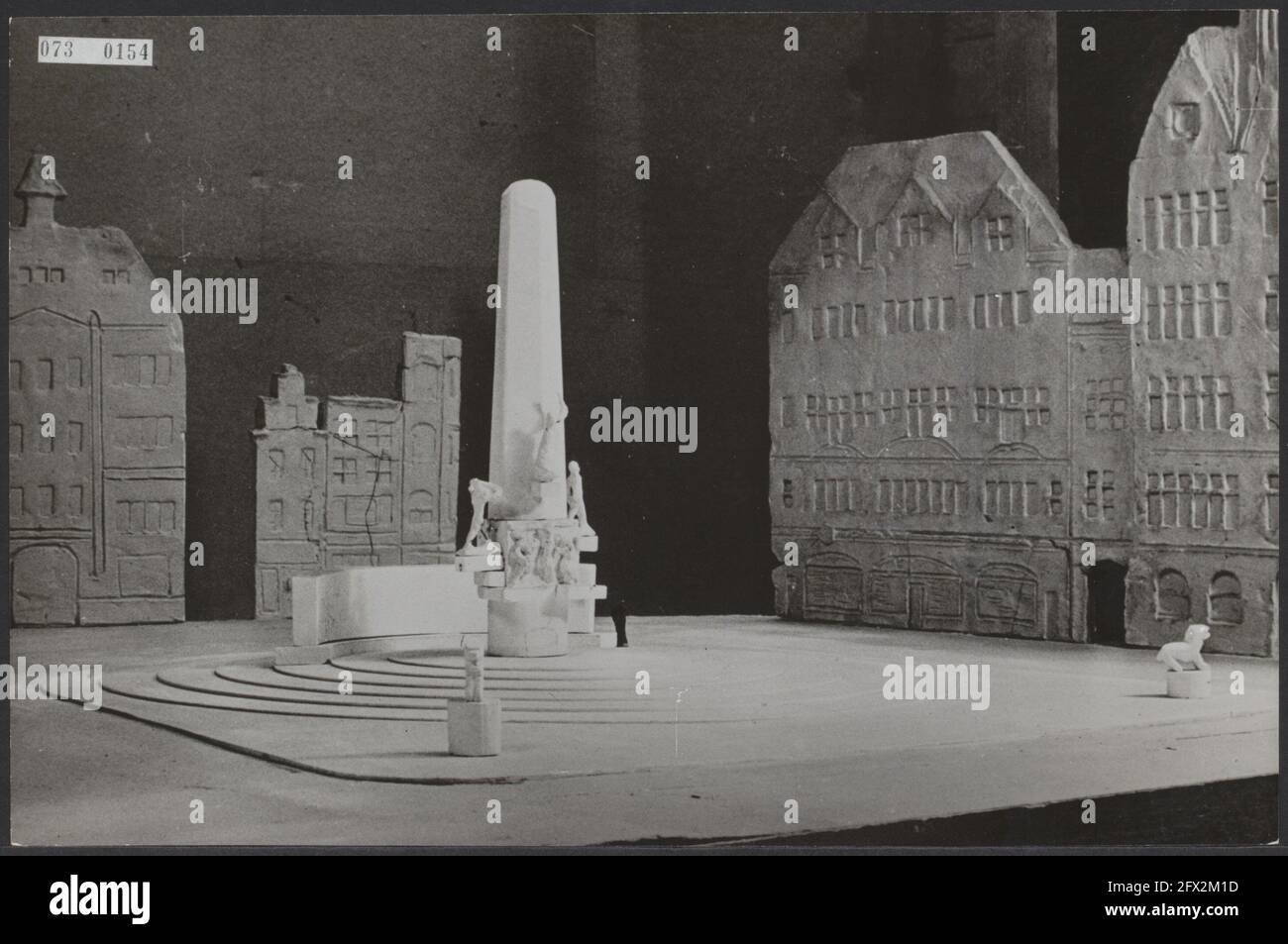 Scale model of the National Monument on the Dam, 17 October 1955 ...