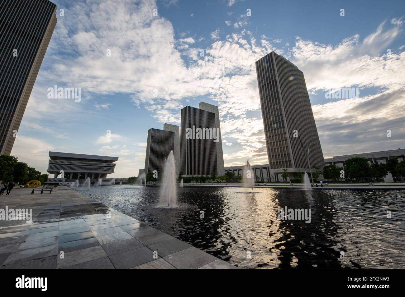 Albany, NY - USA - May 22, 2021: A wide angle three quarter landscape ...